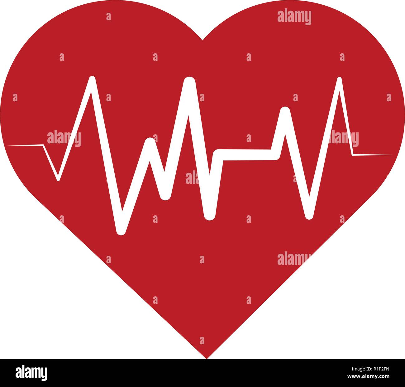 Heartbeat medical symbol isolated vector illustration graphic design ...