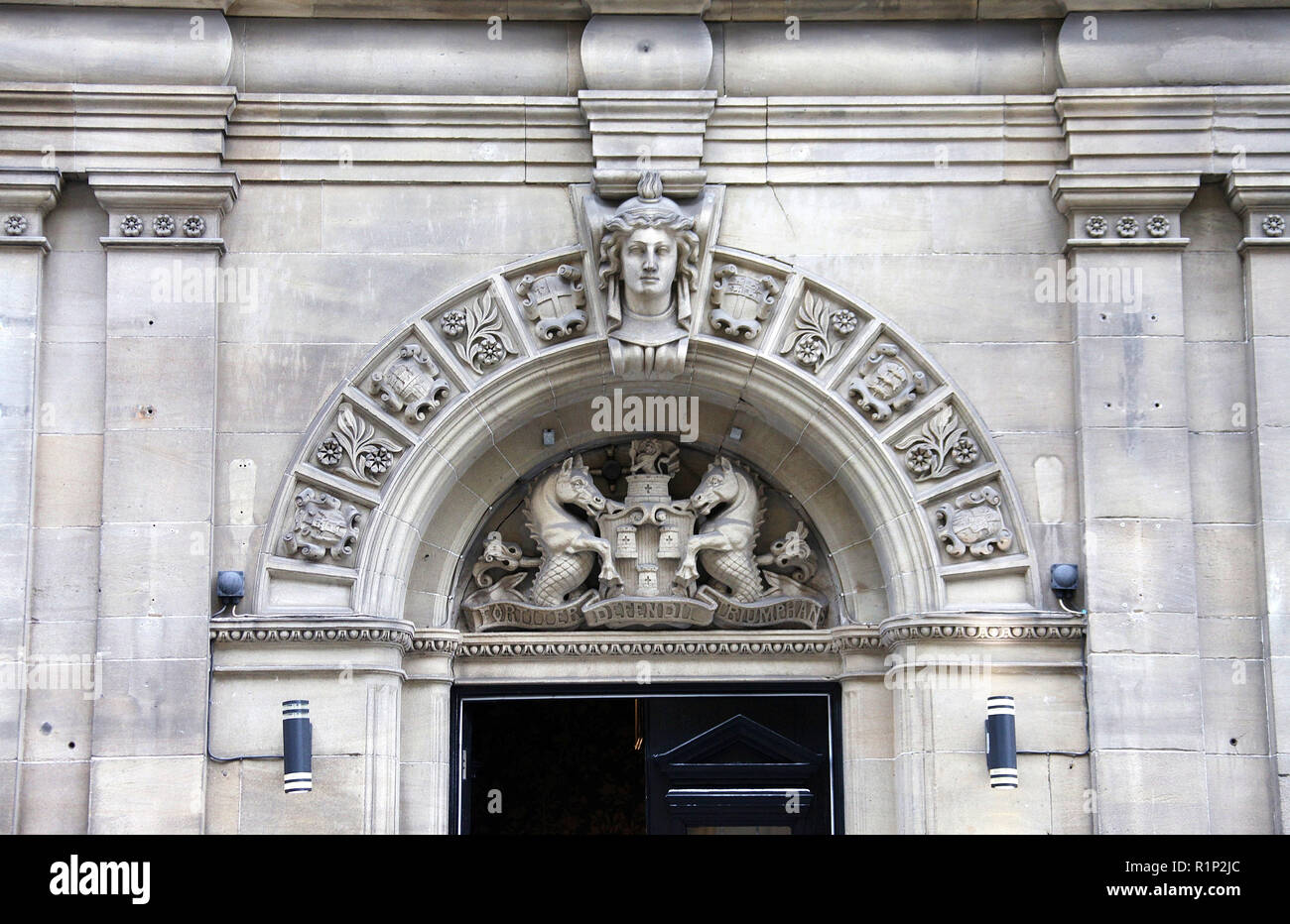 Newcastle upon Tyne City Coat of Arms Stock Photo - Alamy