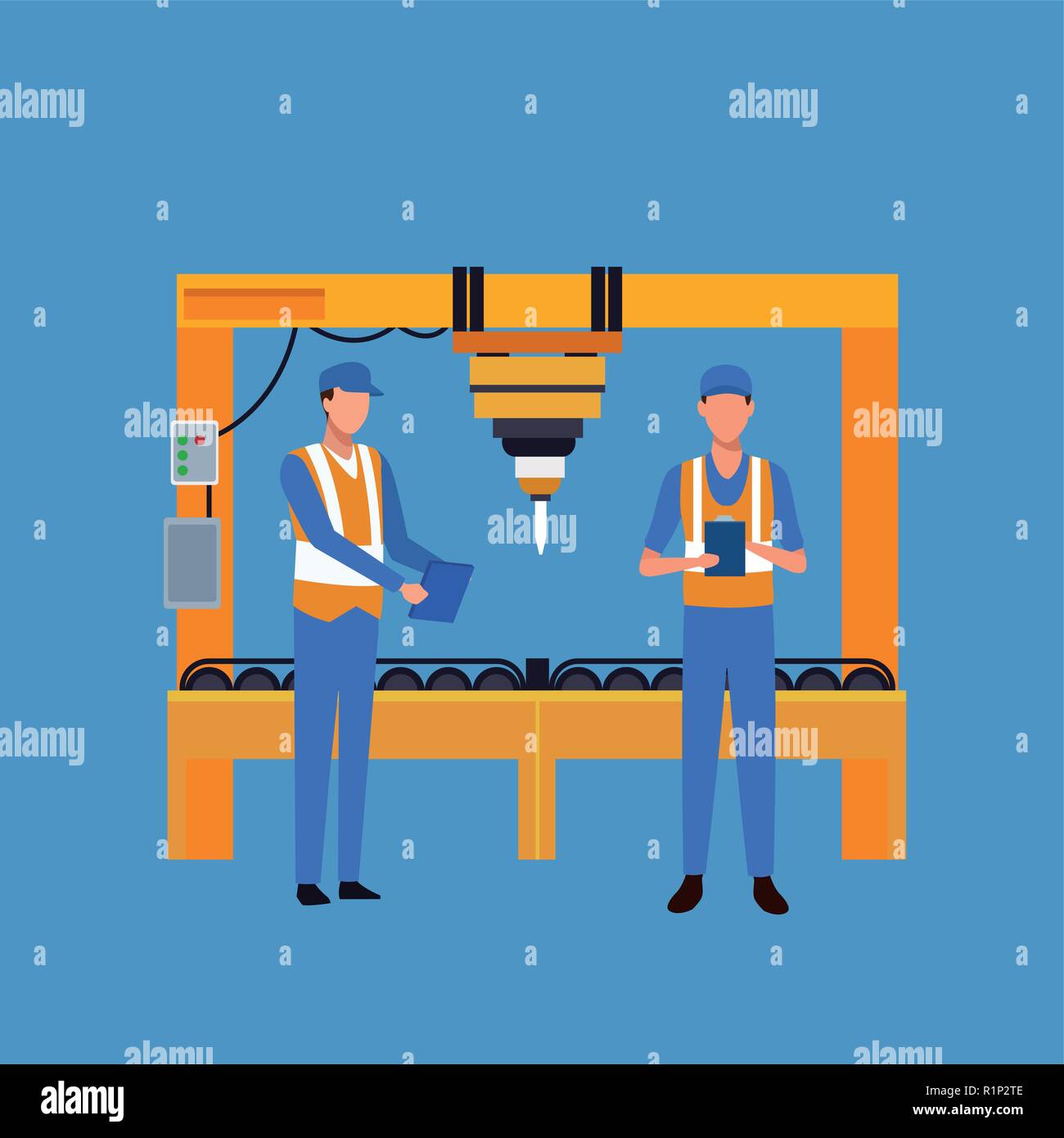 Factory overalls Stock Vector Images - Alamy