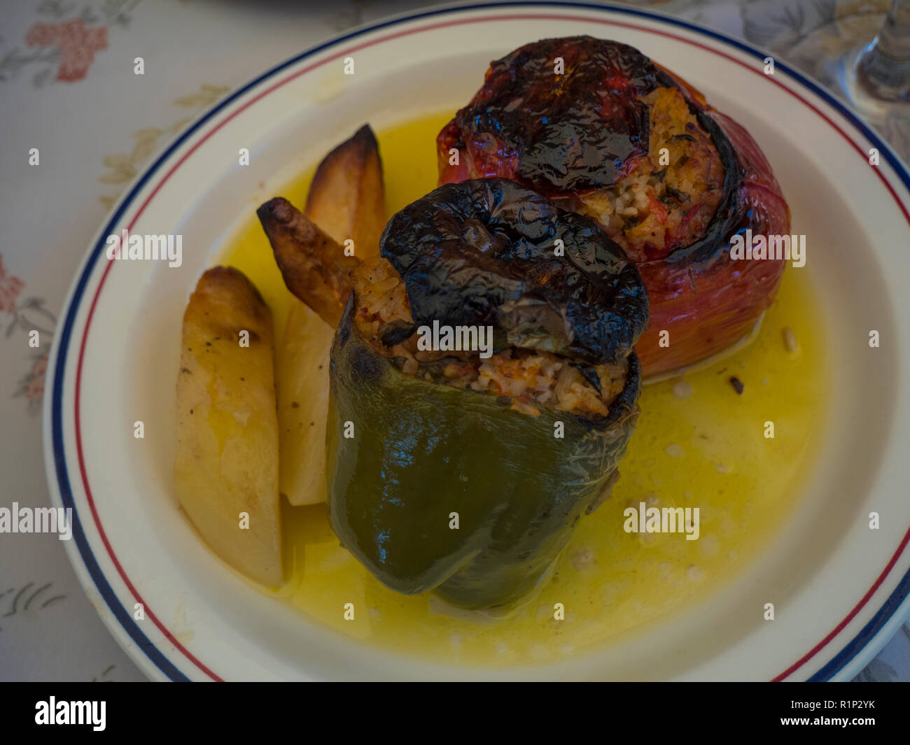 traditional Greek food Stock Photo - Alamy