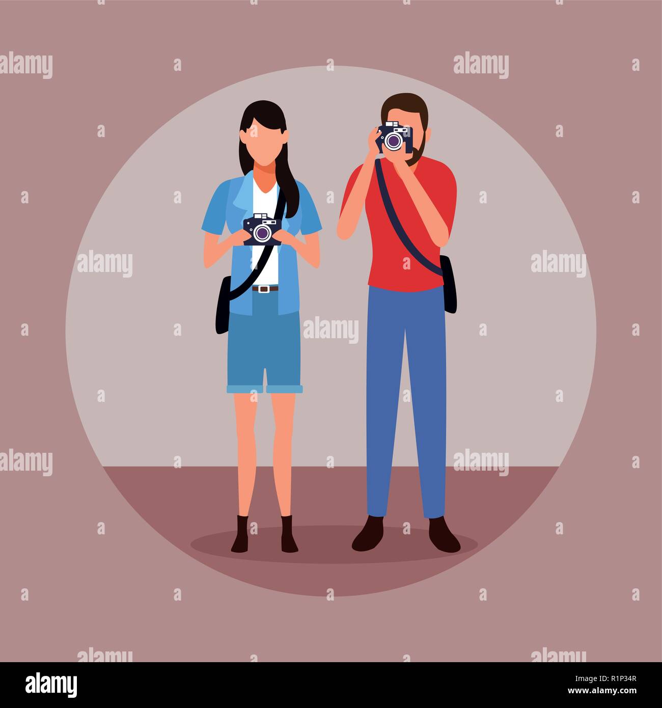 Photographers and people Stock Vector Images - Alamy