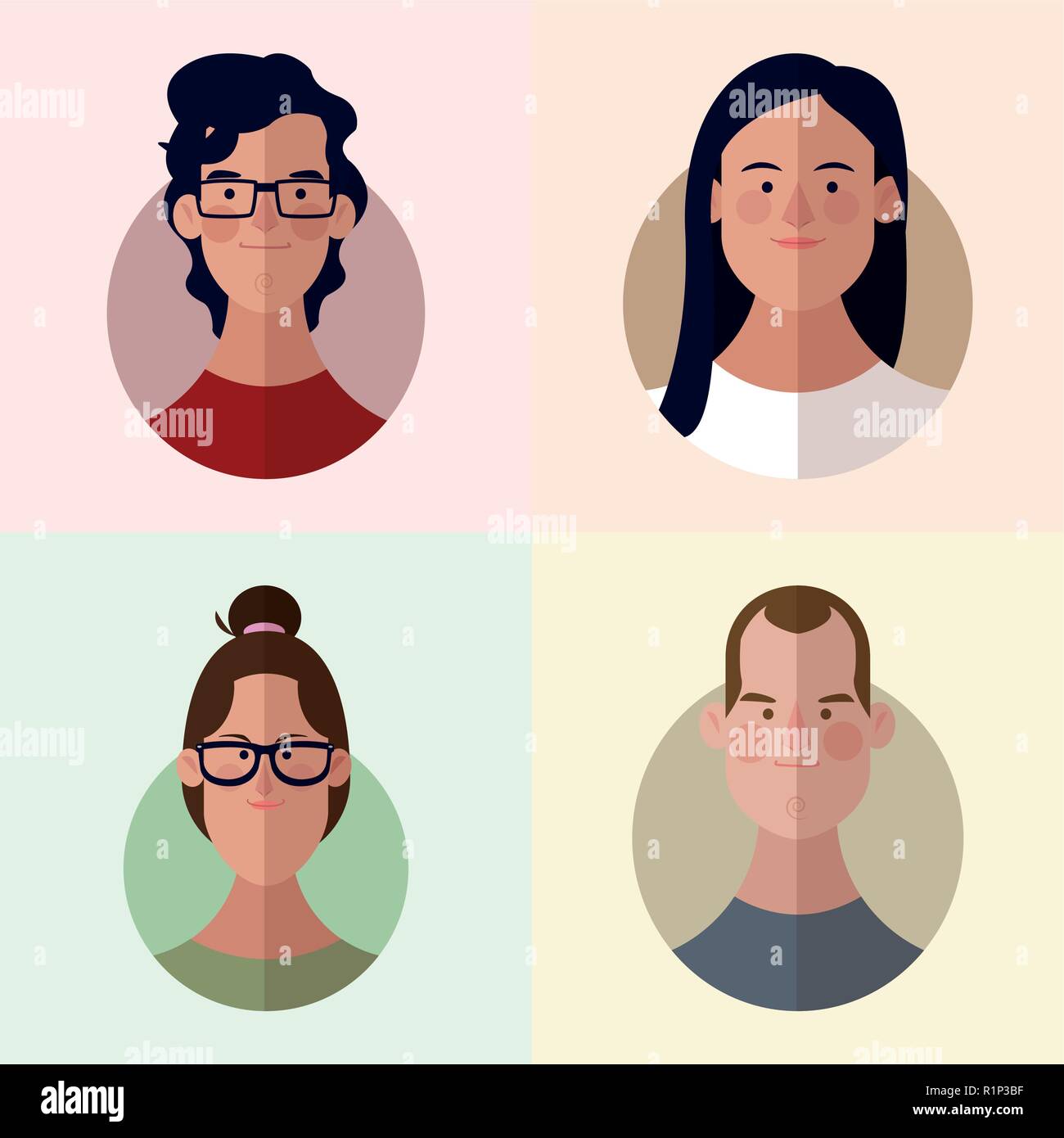 Four member Stock Vector Images - Alamy