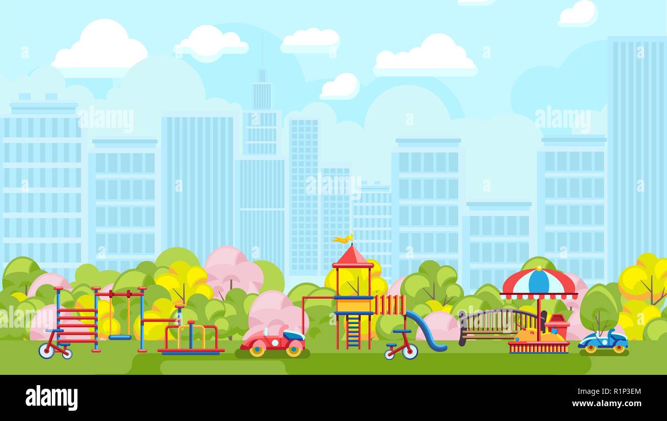 Colorful street trees in Stock Vector Images - Alamy