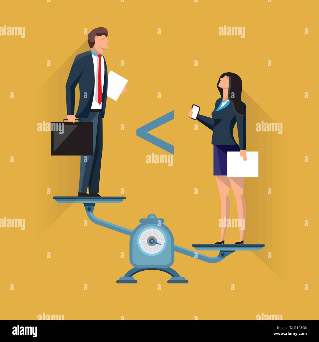 Injustice scales Stock Vector Images - Alamy