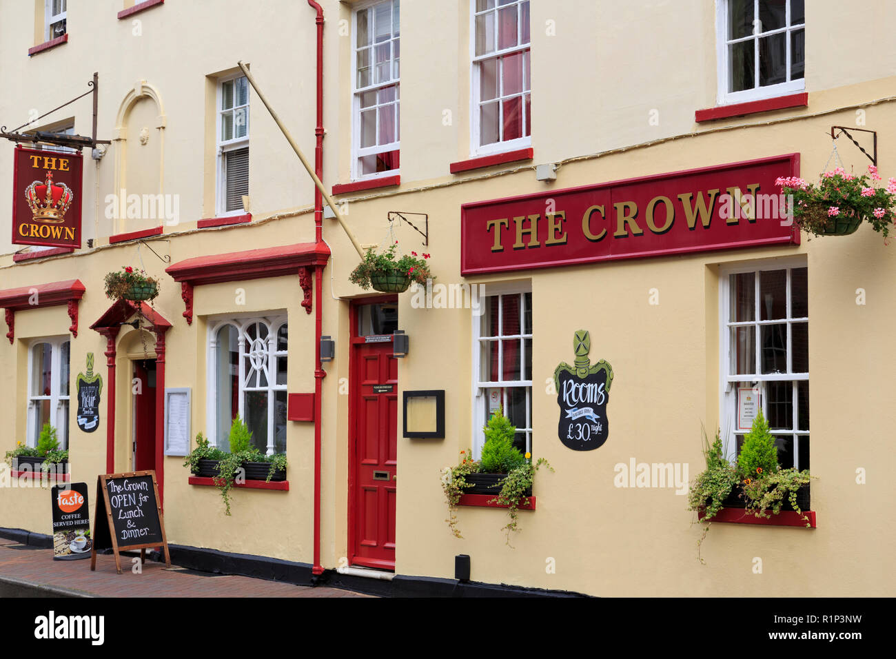 The Crown Pub, Old Town Poole, Dorset, England, United Kingdom Stock ...