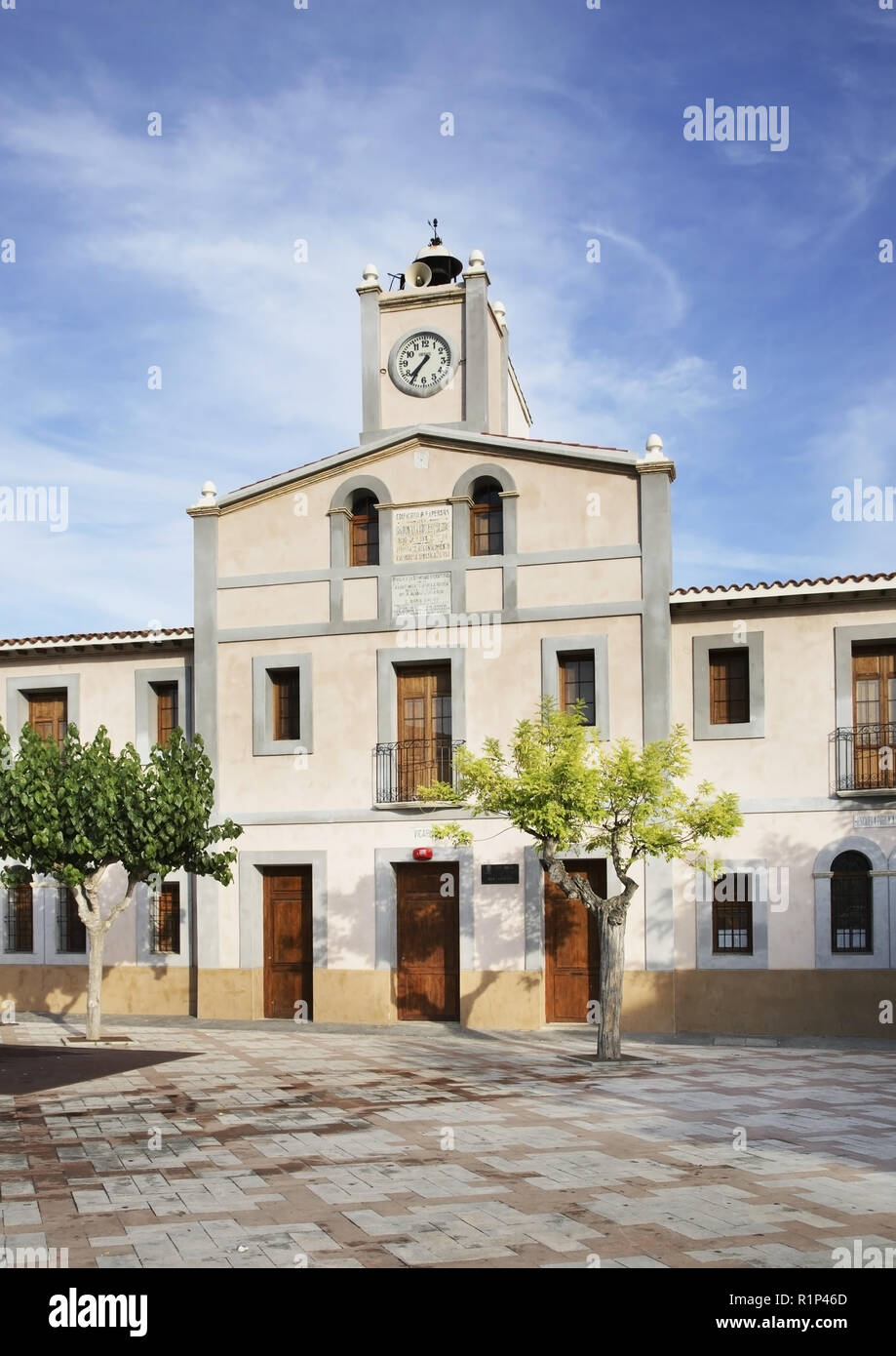 Main square in La Ermita. Province of Alicante. Spain Stock Photo - Alamy