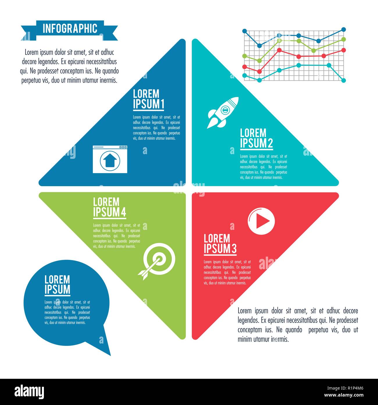infographic styles and organization with tabs and icons vector ...
