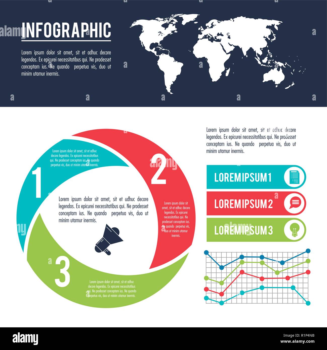 infographic styles and organization with tabs and icons vector ...