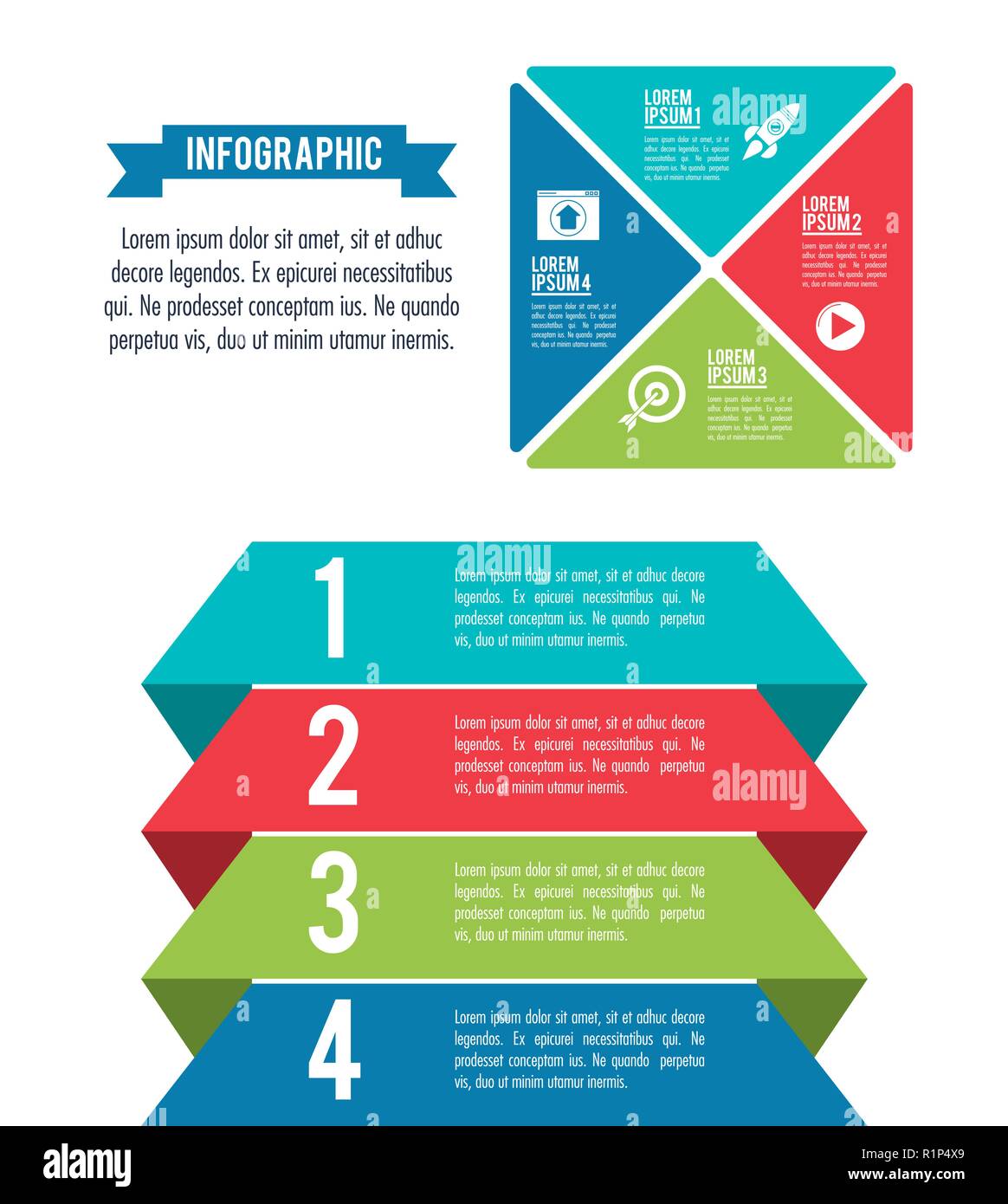 Infographic tabs vector hi-res stock photography and images - Alamy