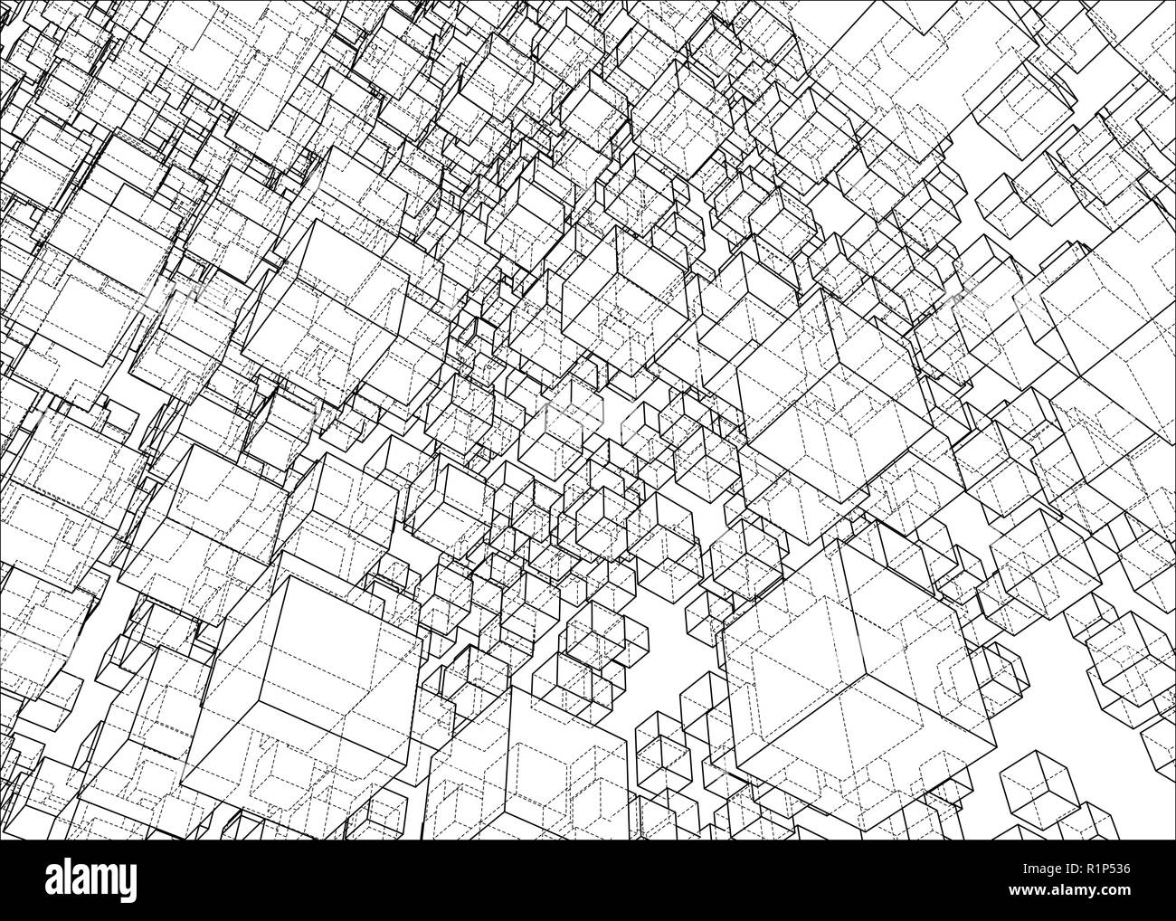 Vector abstract boxes background Stock Vector Image & Art - Alamy