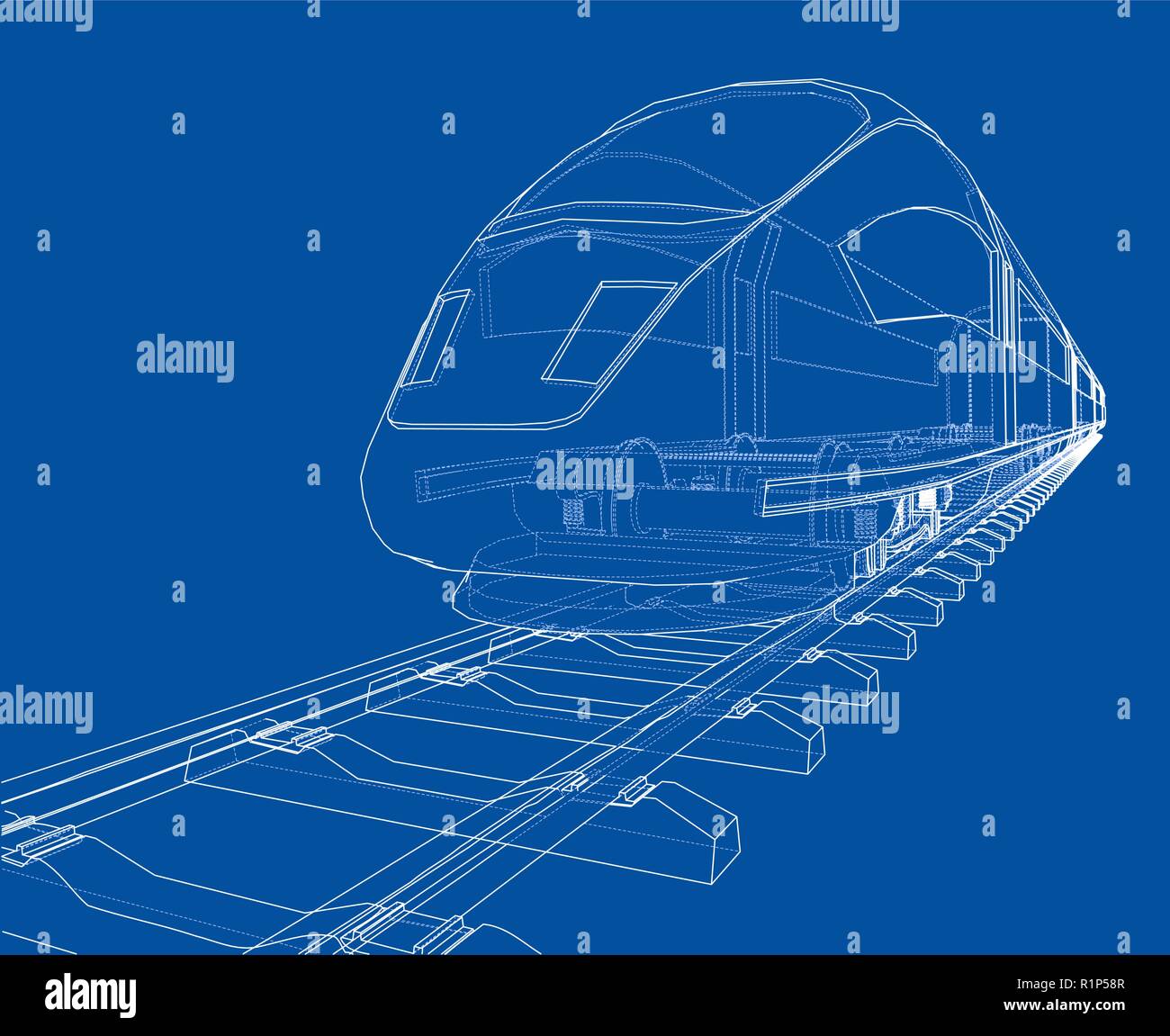 Modern speed train concept. Vector Stock Vector Image & Art - Alamy