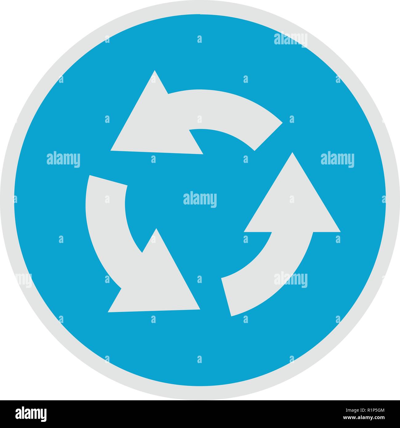 Direction of traffic circulation Stock Vector Images - Alamy