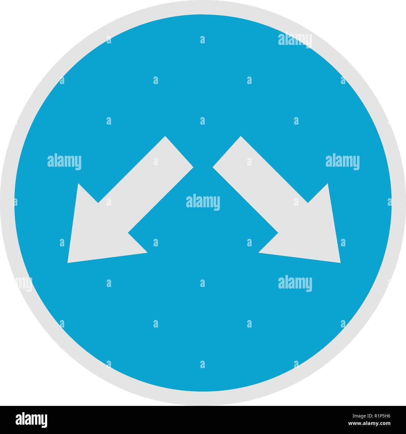 Moving in arrow icon. Flat illustration of moving in arrow vector icon ...