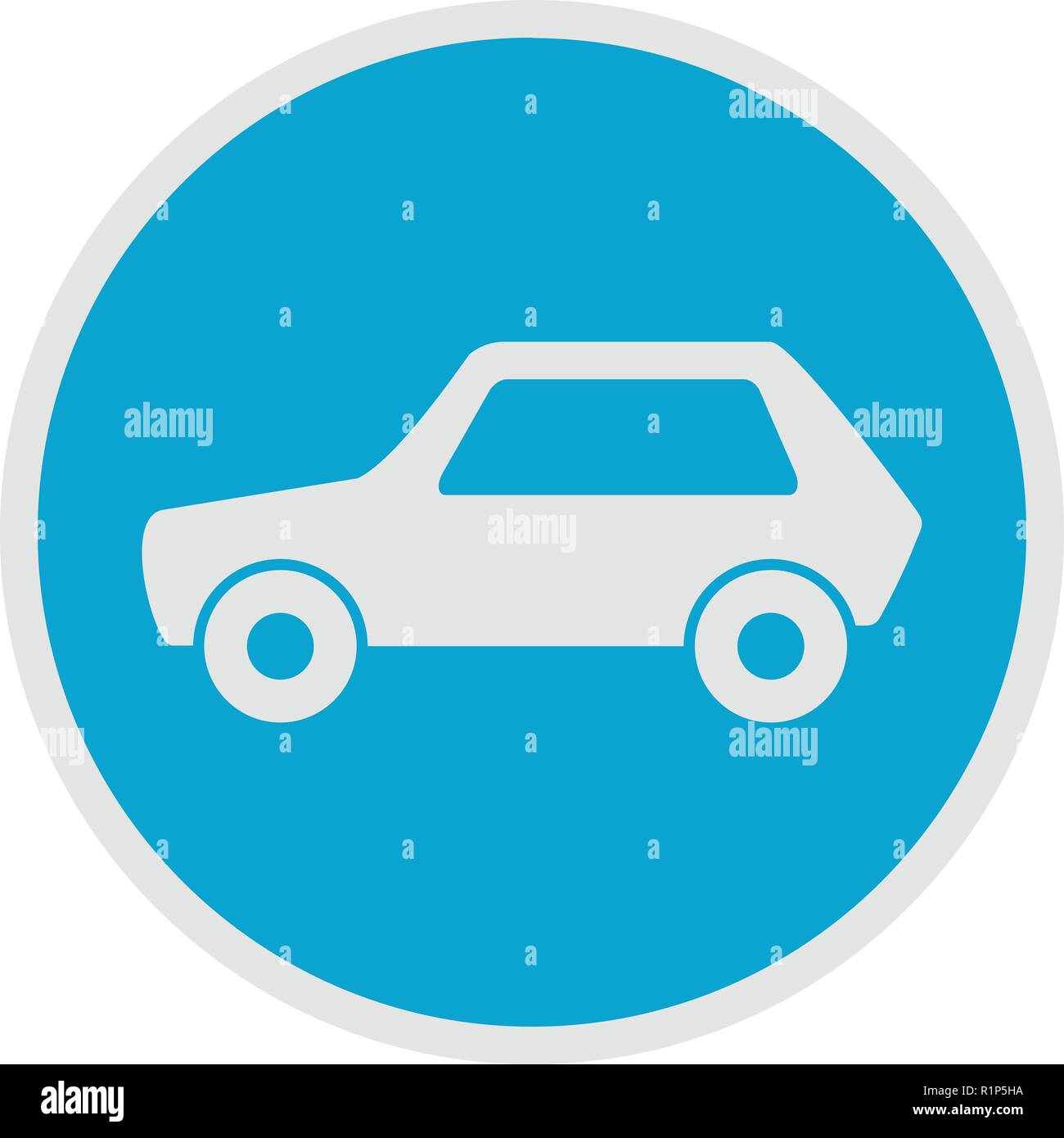 White car icon. Flat illustration of white car vector icon for web ...