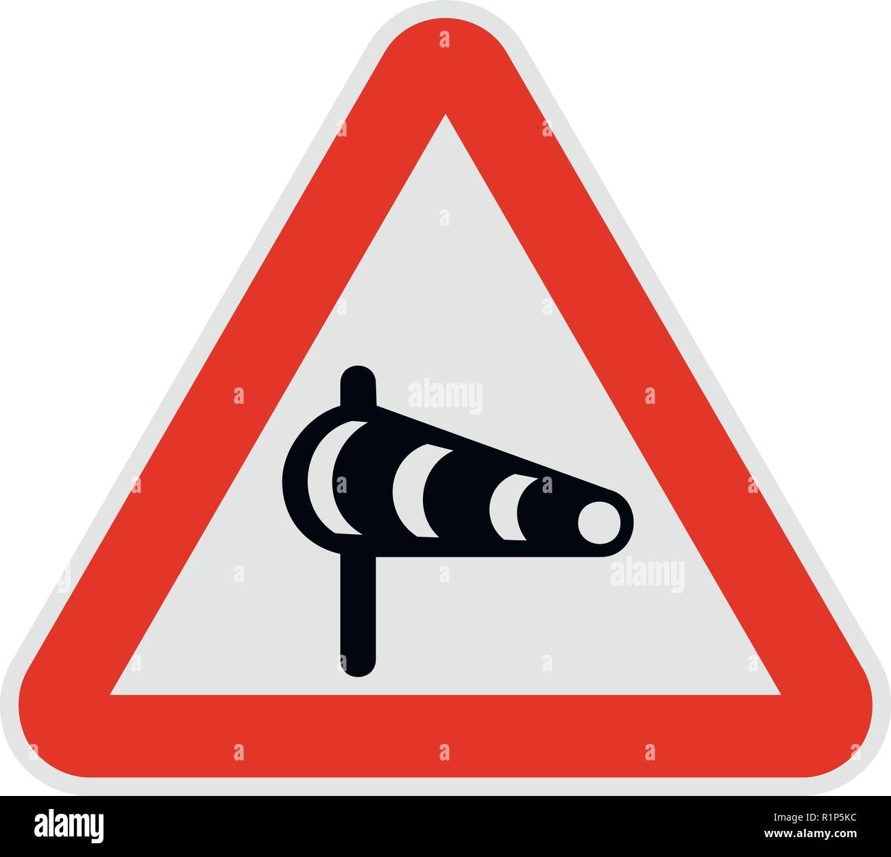 Side wind road sign warning hi-res stock photography and images - Alamy