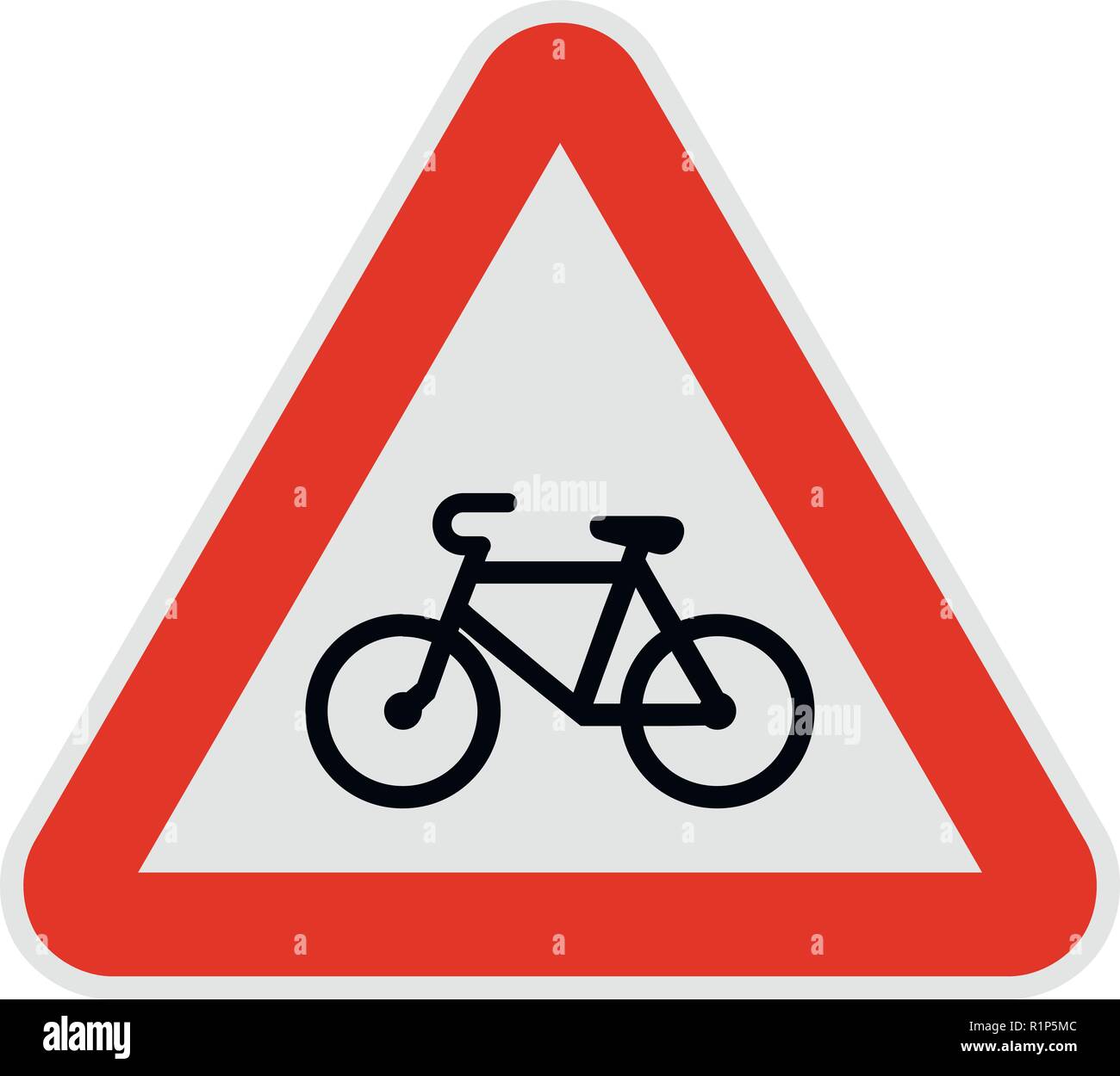 Bicyclist icon. Flat illustration of bicyclist vector icon for web ...