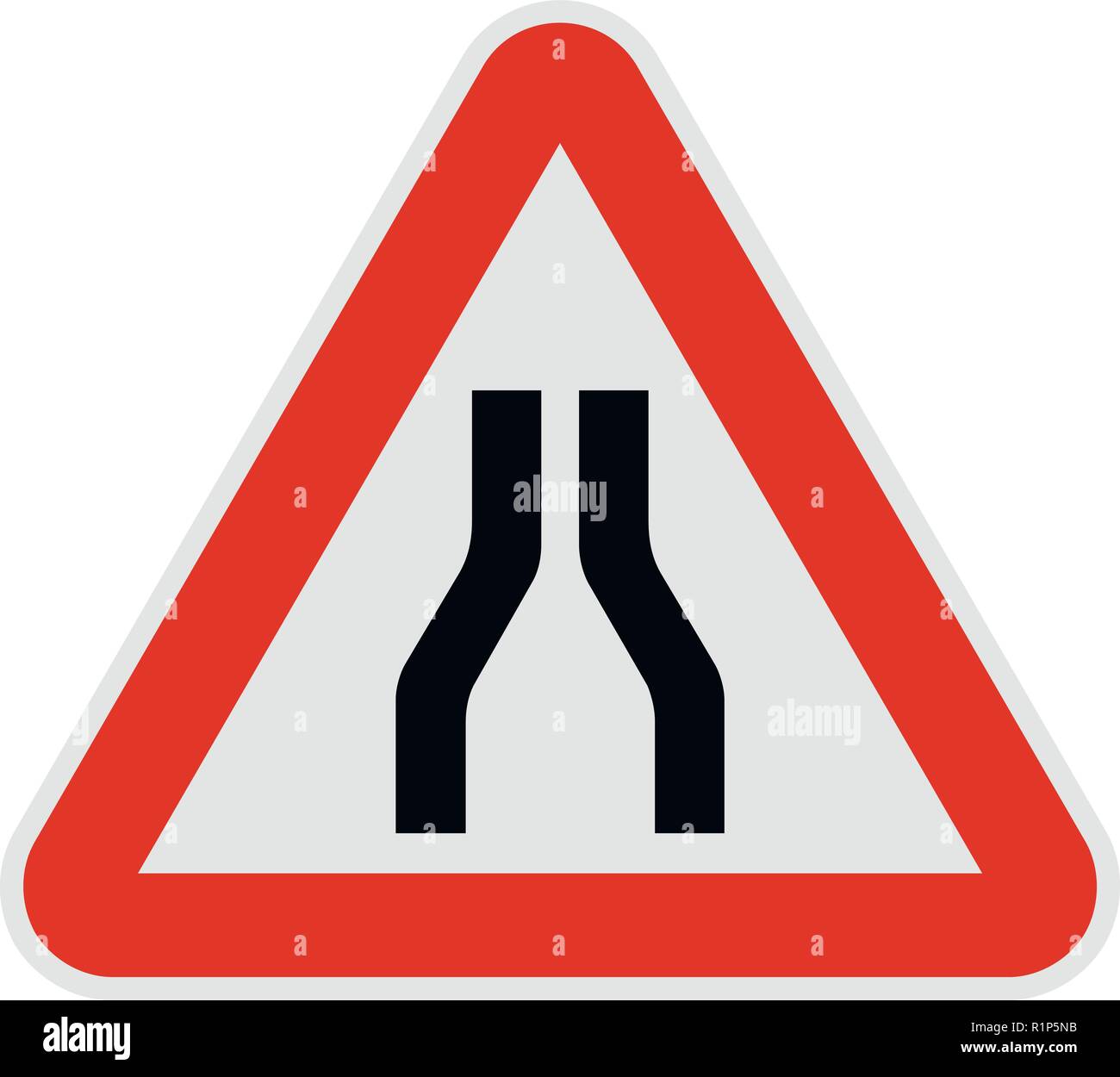 Narrow Bridge Sign Narrow Bridge Sign Vector Images (over 190)