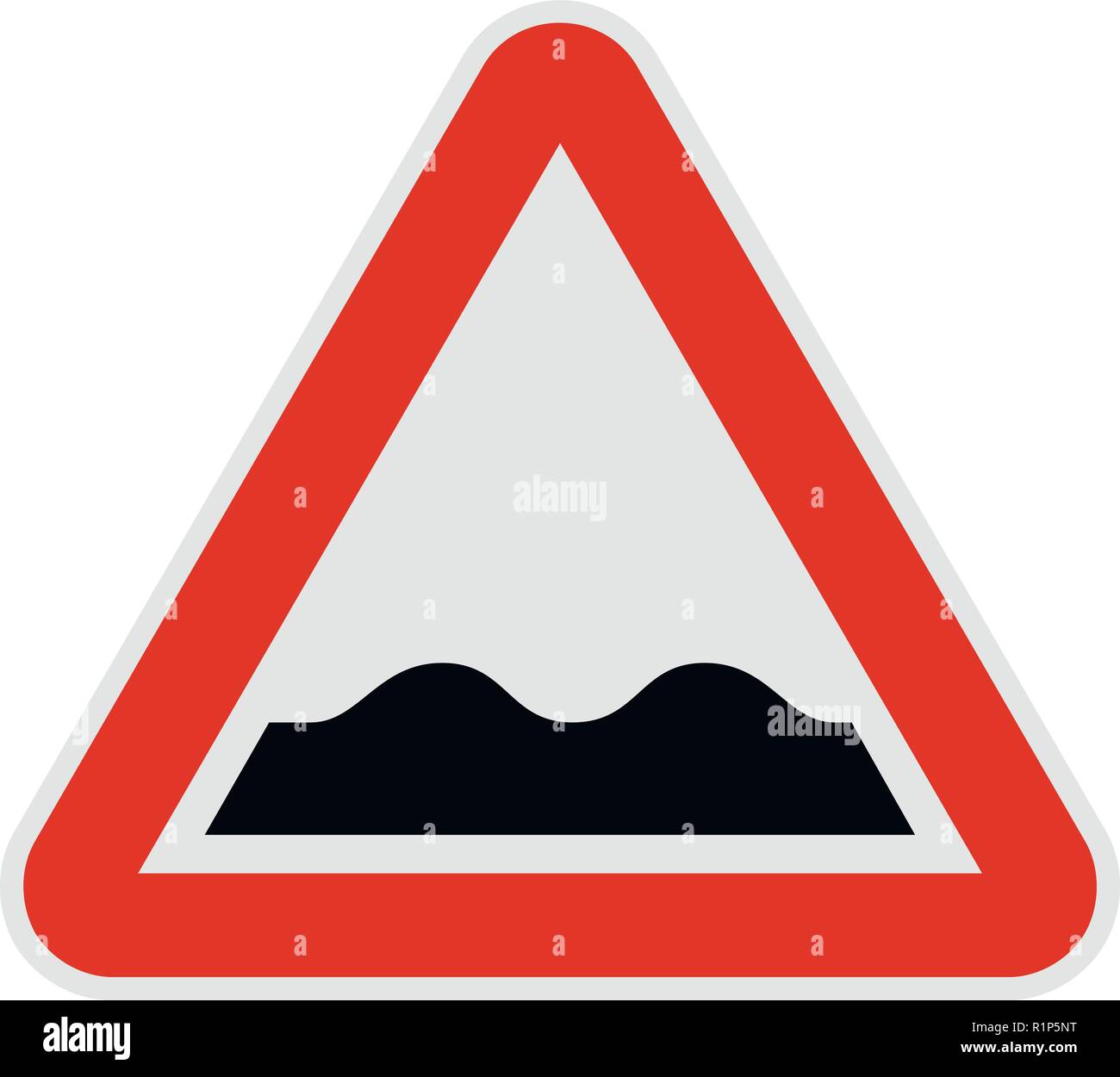 Rough road icon. Flat illustration of rough road vector icon for web ...