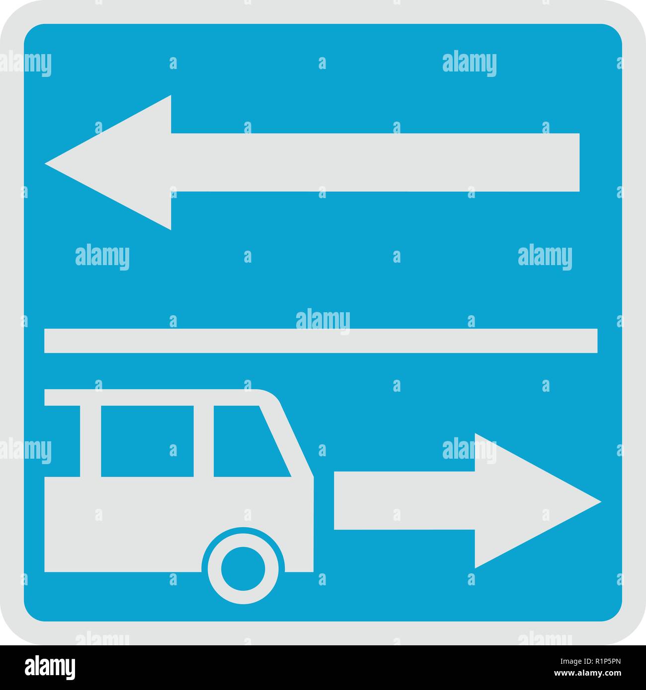 Road for route vehicle icon. Flat illustration of road for route ...