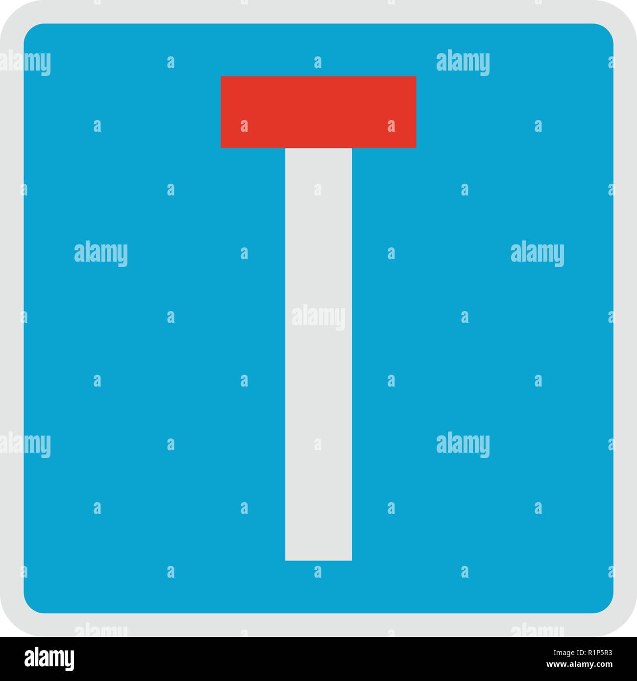 Road deadlock icon. Flat illustration of road deadlockvector icon for ...