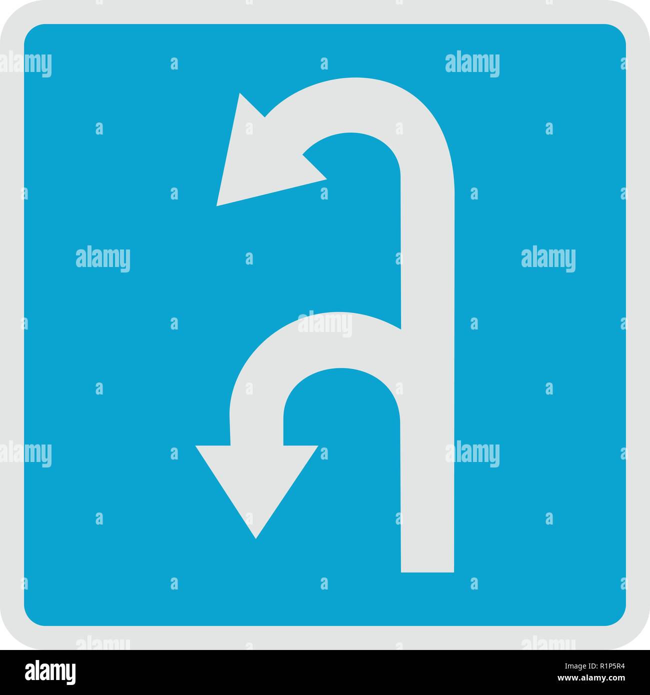 Left turn arrow icon. Flat illustration of left turn arrow vector icon ...