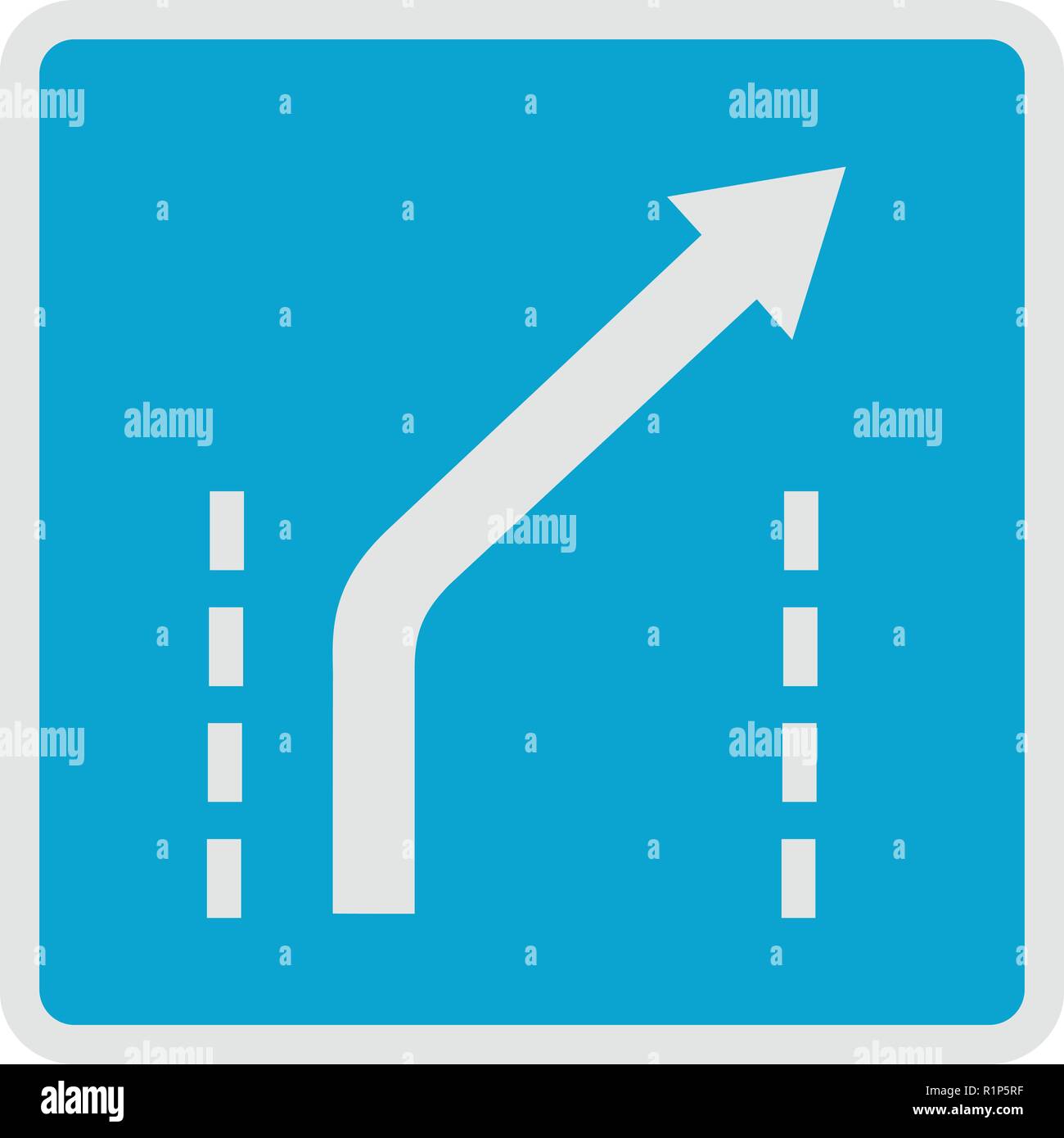 Motorway ahead sign Stock Vector Images - Alamy