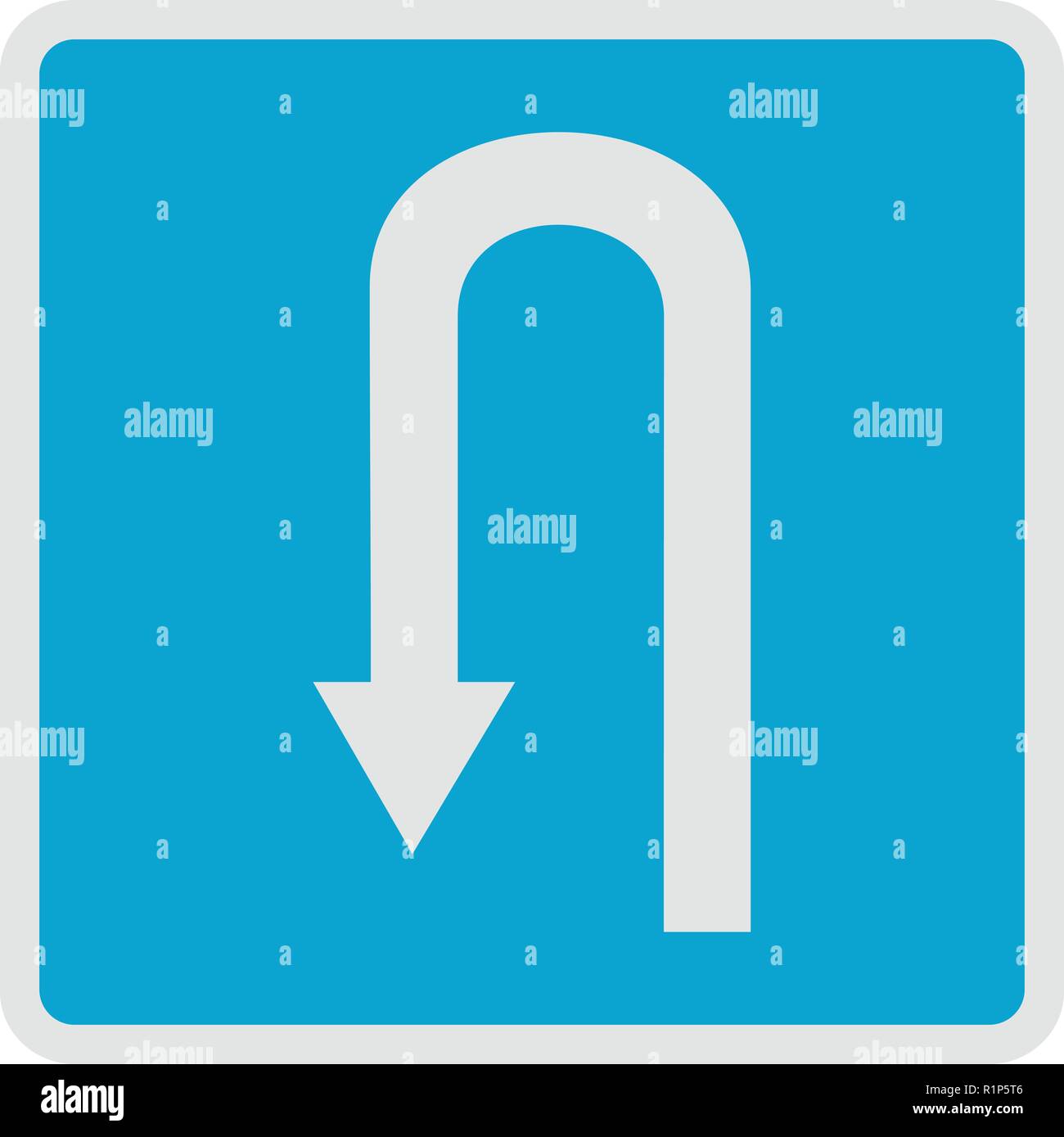 Place for reversal icon. Flat illustration of place for reversal vector ...