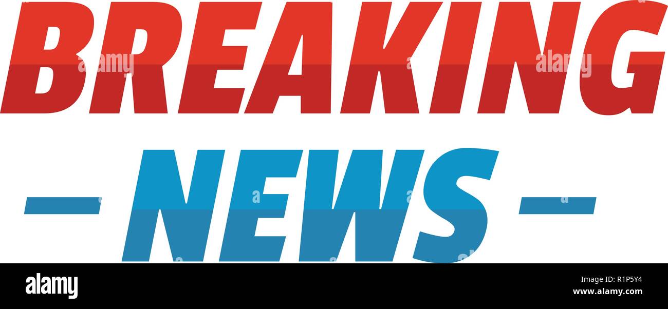 Breaking report icon. Flat illustration of breaking report vector icon ...