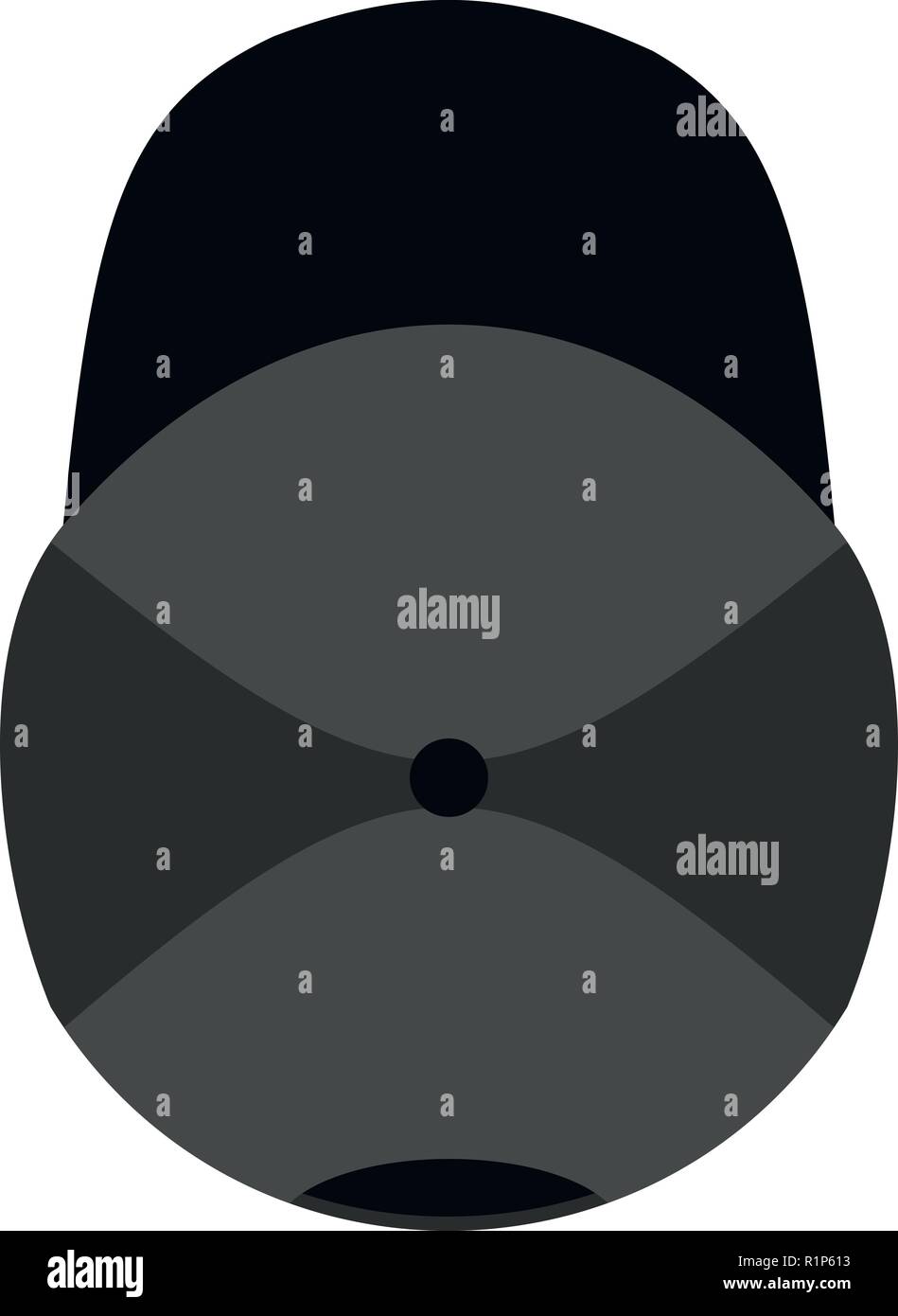 Baseball cap above icon. Flat illustration of baseball cap above vector ...