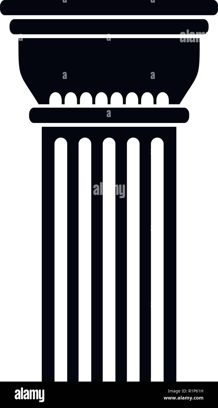 Building column icon. Simple illustration of building column vector ...