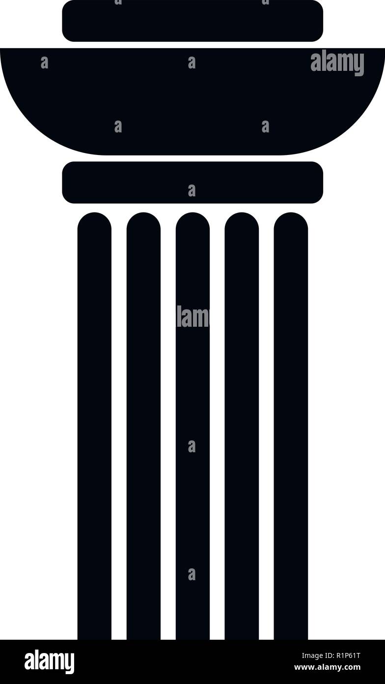 Continuous column icon. Simple illustration of continuous column vector ...