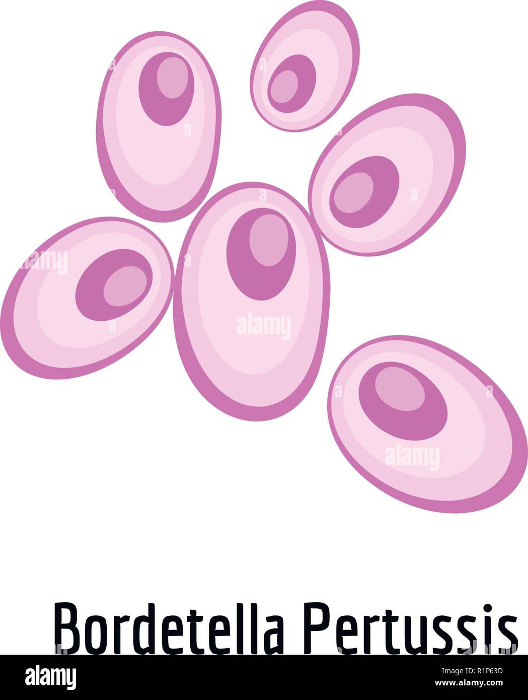 Bordetella pertussis icon. Cartoon illustration ofbordetella pertussis ...