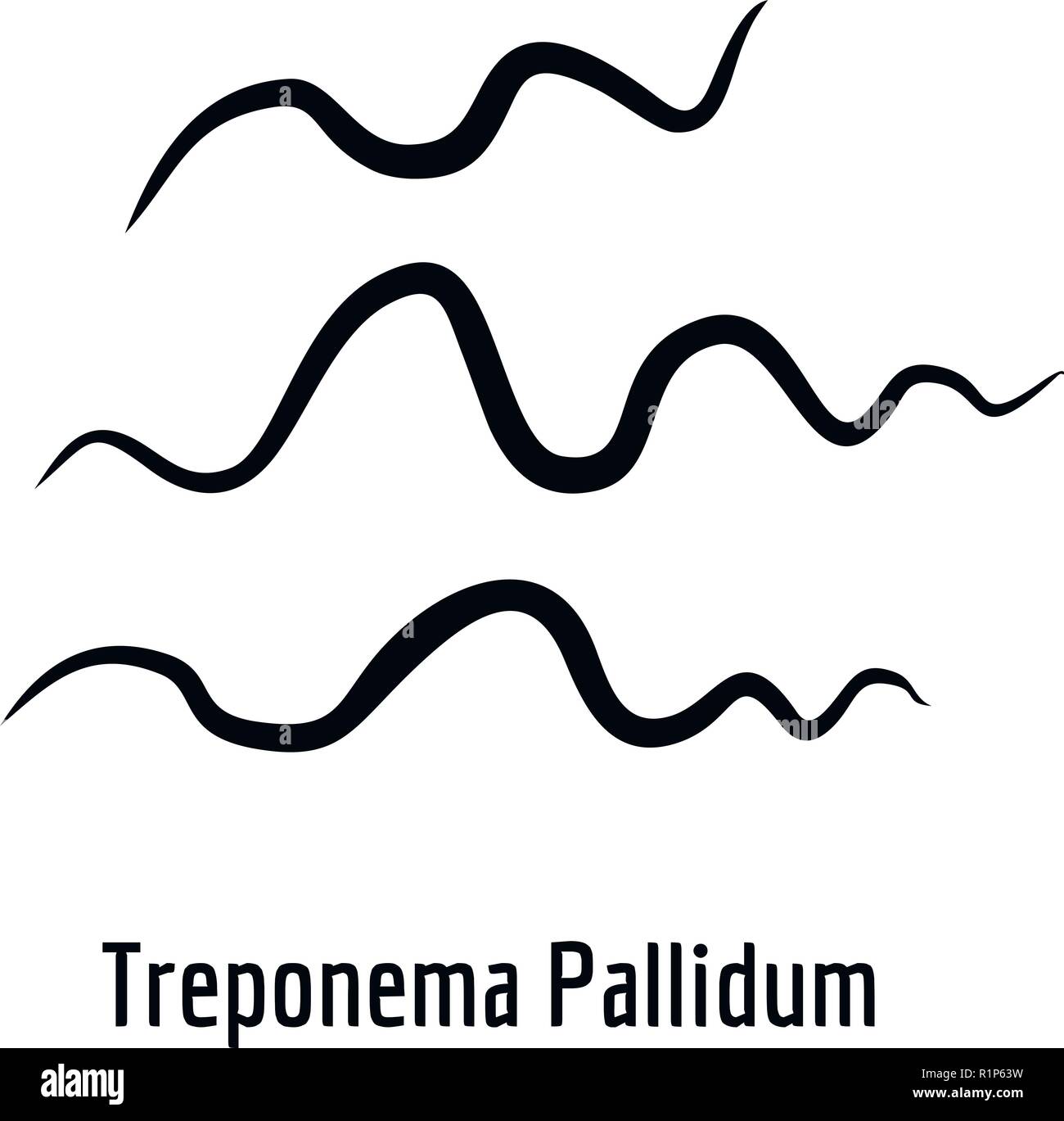 Treponema Pallidum icon. Simple illustration of treponema pallidum ...