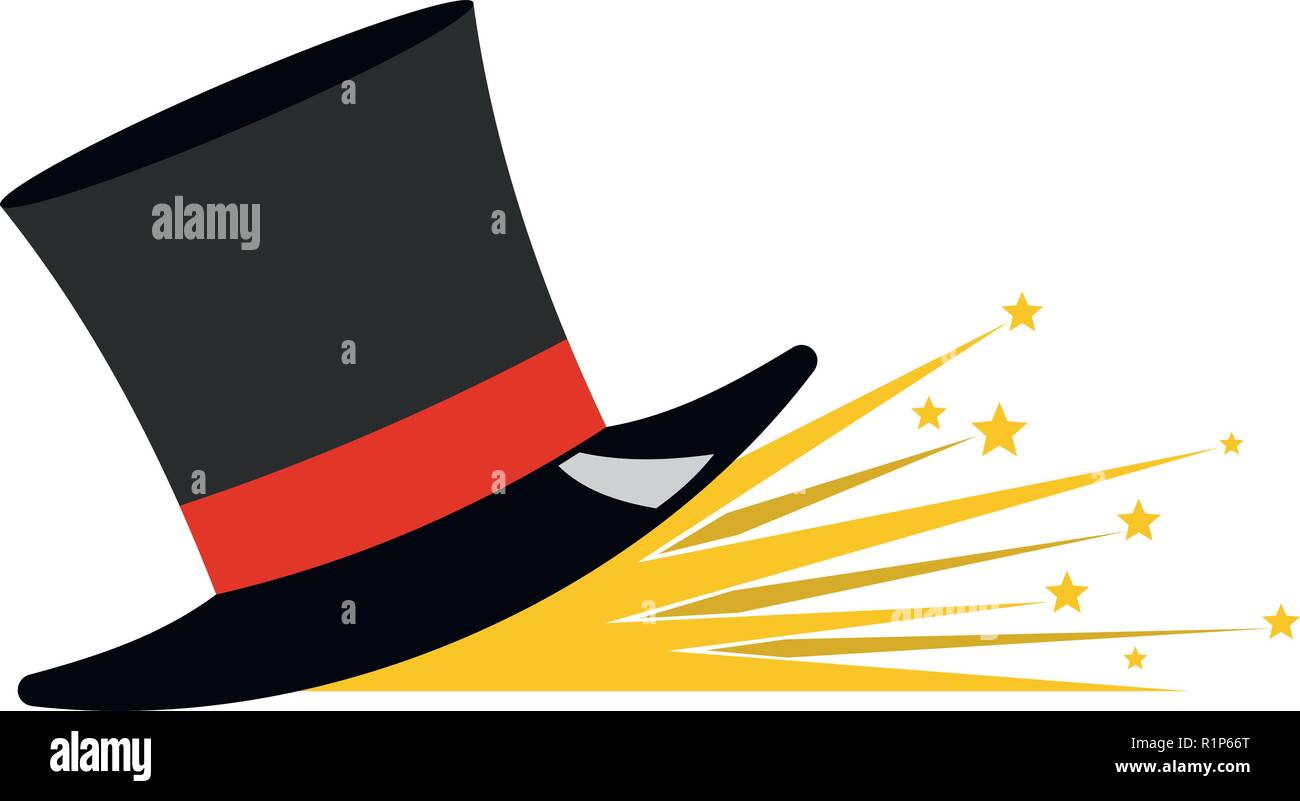 Magic hat icon. Cartoon illustration of magic hat vector icon for web ...