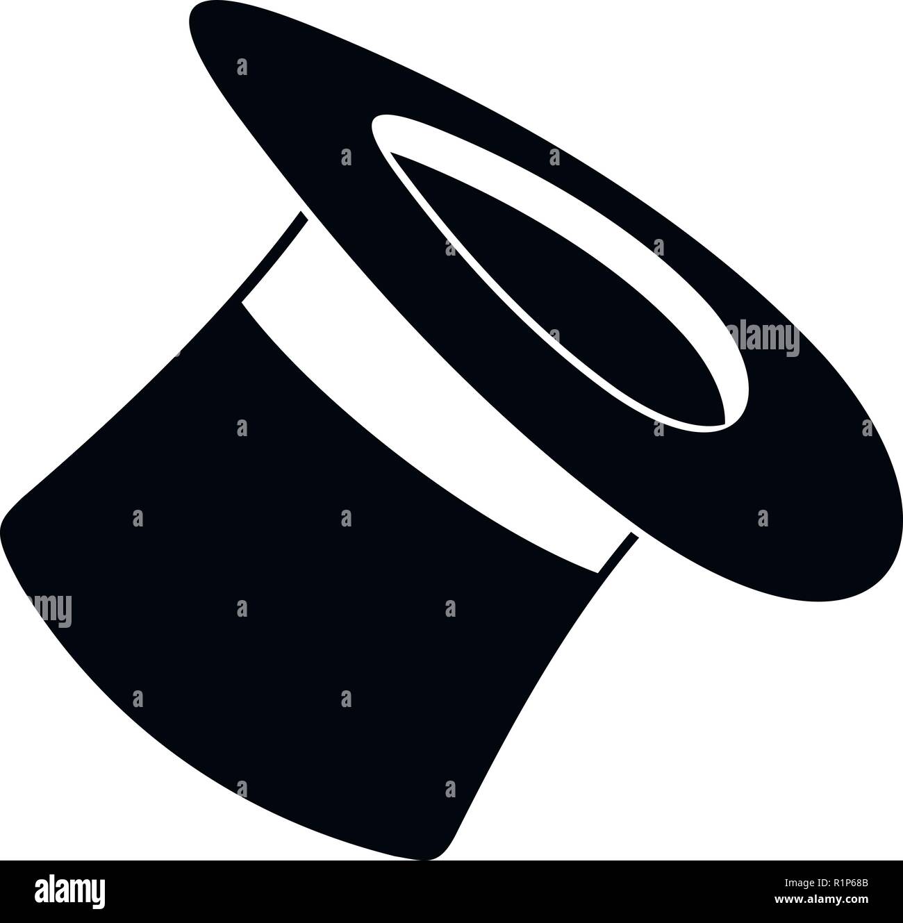 Inverted hat icon. Simple illustration of inverted hat vector icon for ...