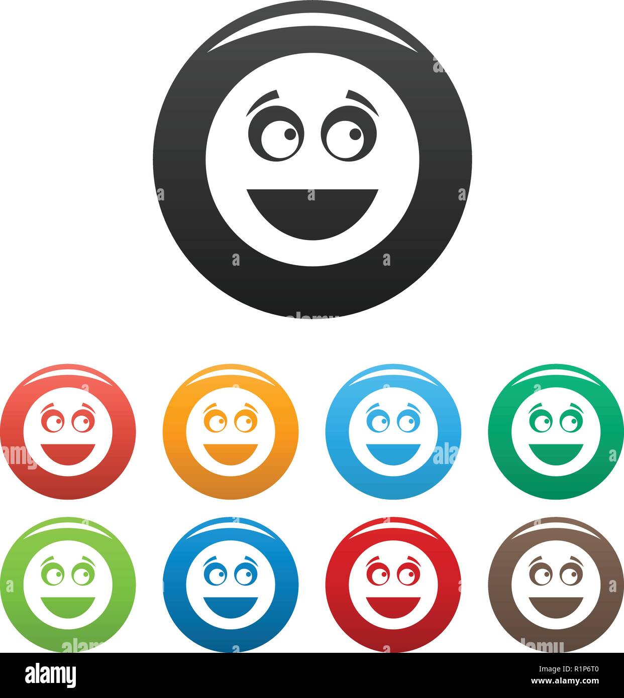 Smile icon. Vector simple illustration of smile icon isolated on white ...