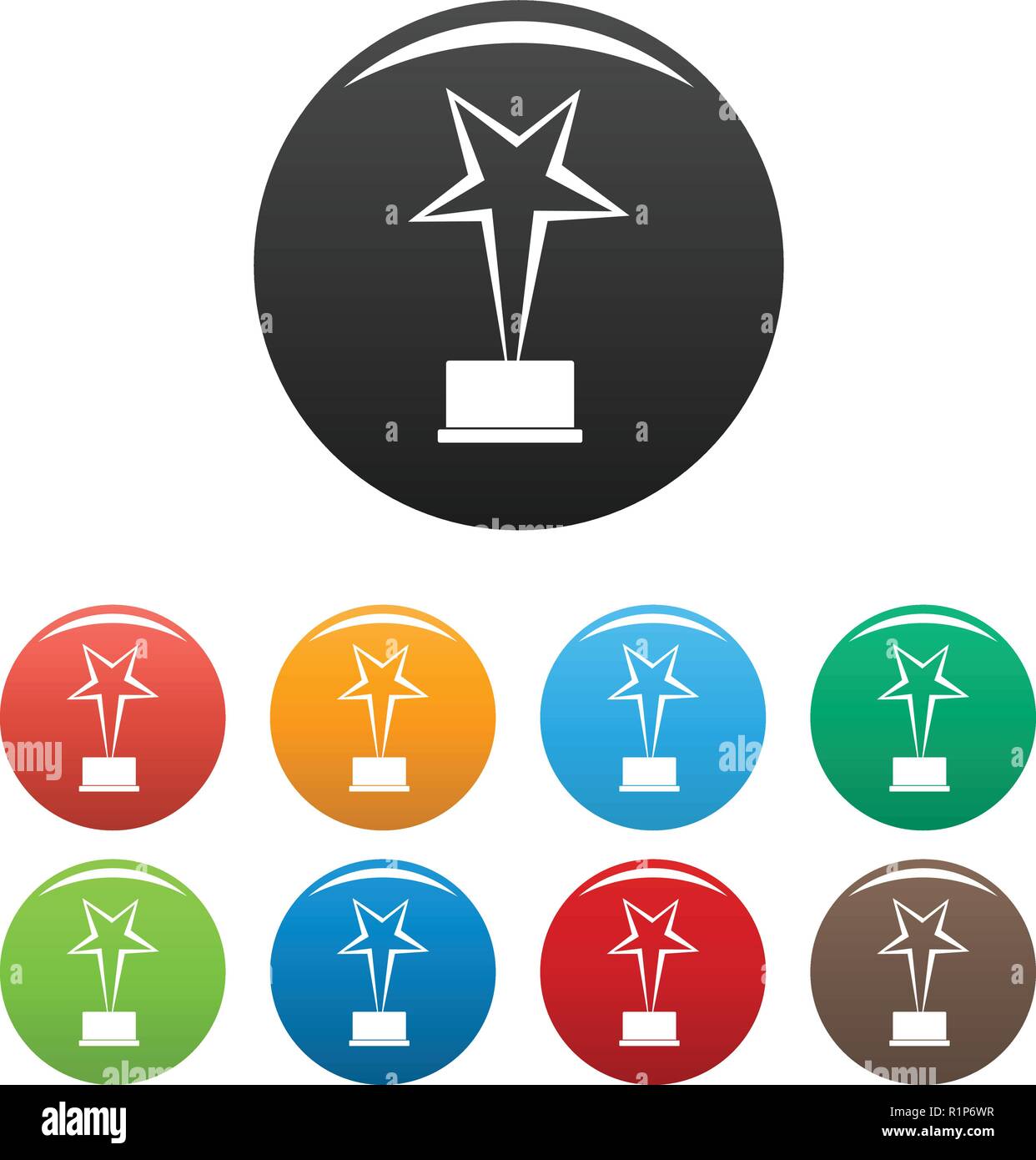 Star award icon. Simple illustration of star award vector icon isolated ...