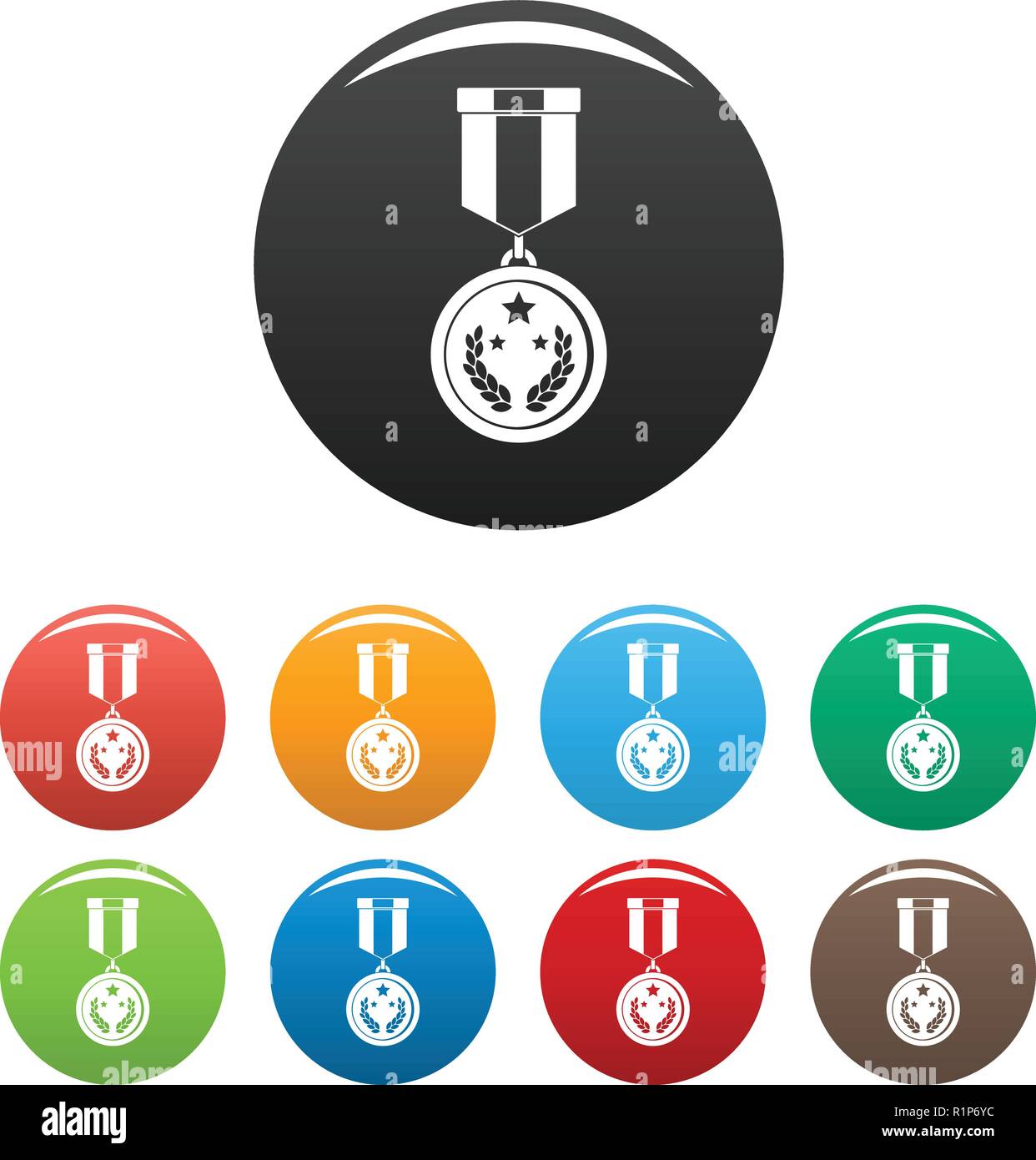 Medal icon. Simple illustration of medal vector icon for any web design ...