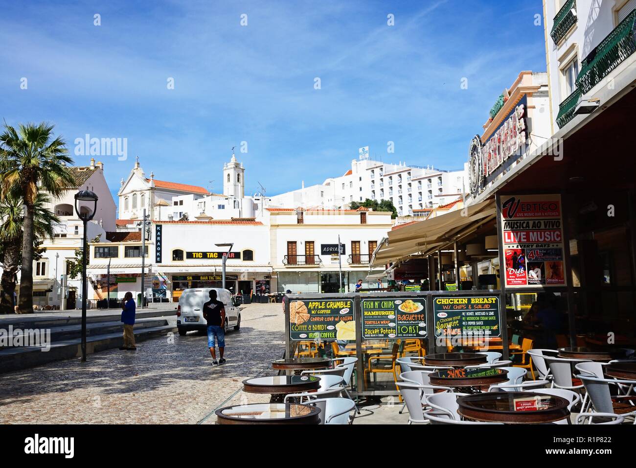Albufeira old town main square hi-res stock photography and images - Alamy