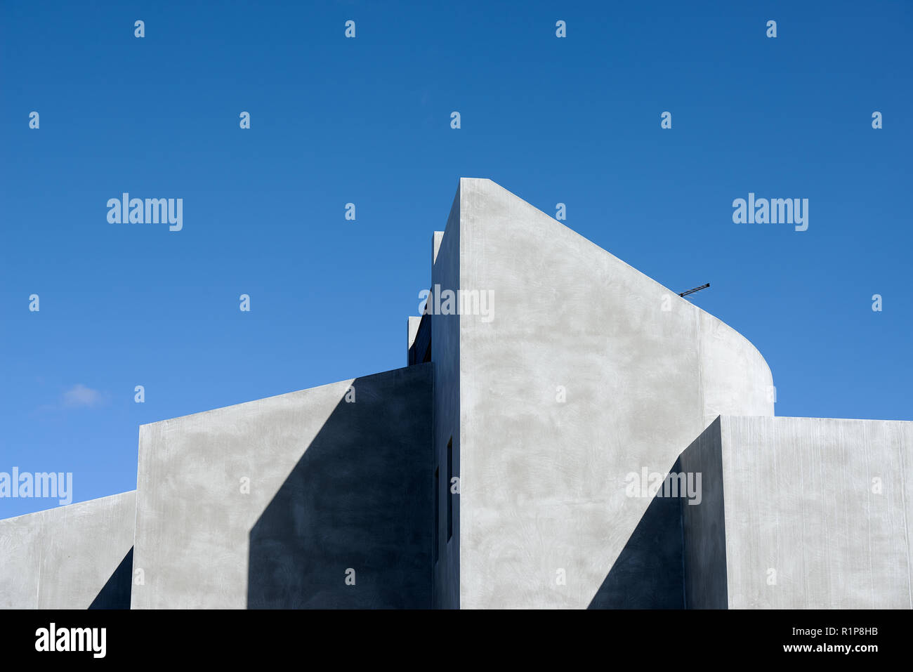 Detail of geometric shapes and clean lines of a modern Australian ...