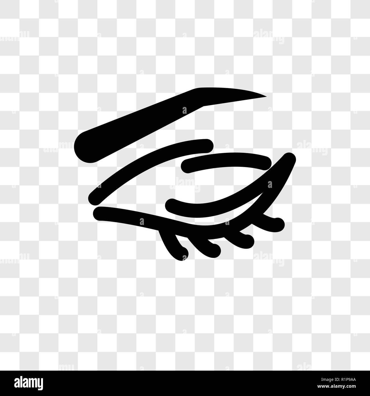 Eye vector icon isolated on transparent background, Eye transparency ...