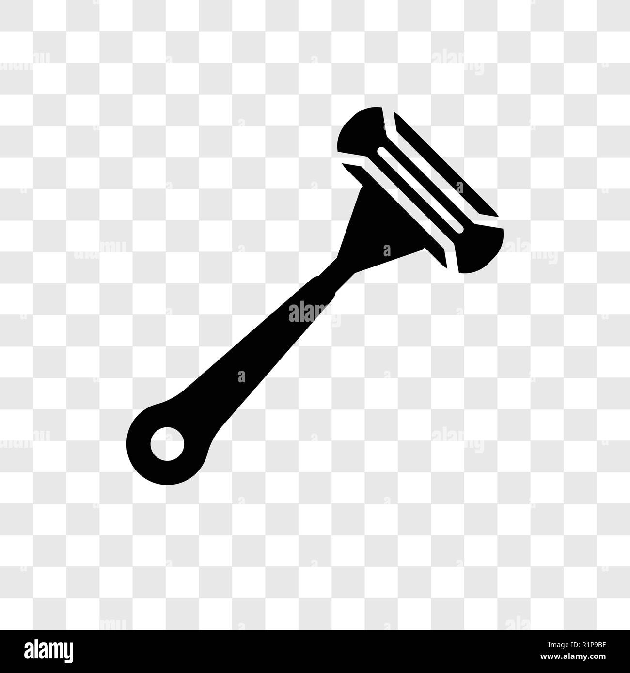 Razor vector icon isolated on transparent background, Razor ...
