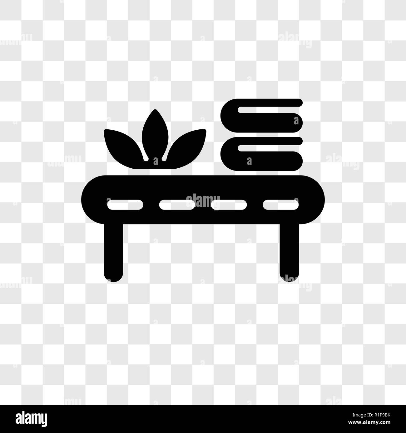 Massage vector icon isolated on transparent background, Massage ...