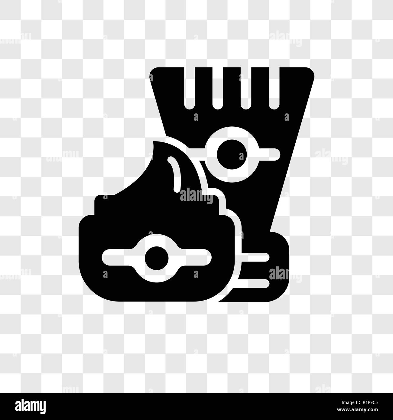 Cream vector icon isolated on transparent background, Cream ...