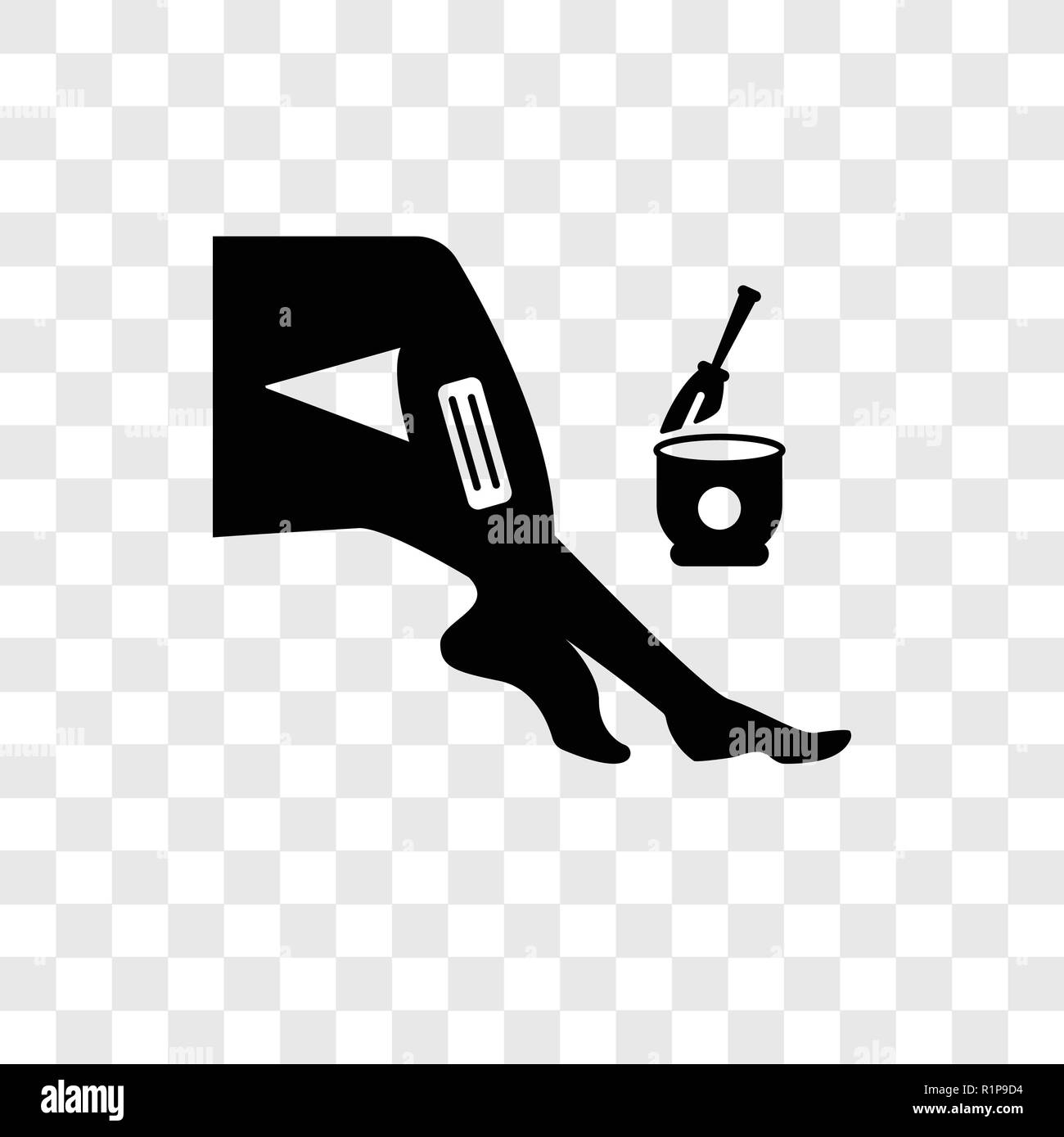 Wax vector icon isolated on transparent background, Wax transparency ...