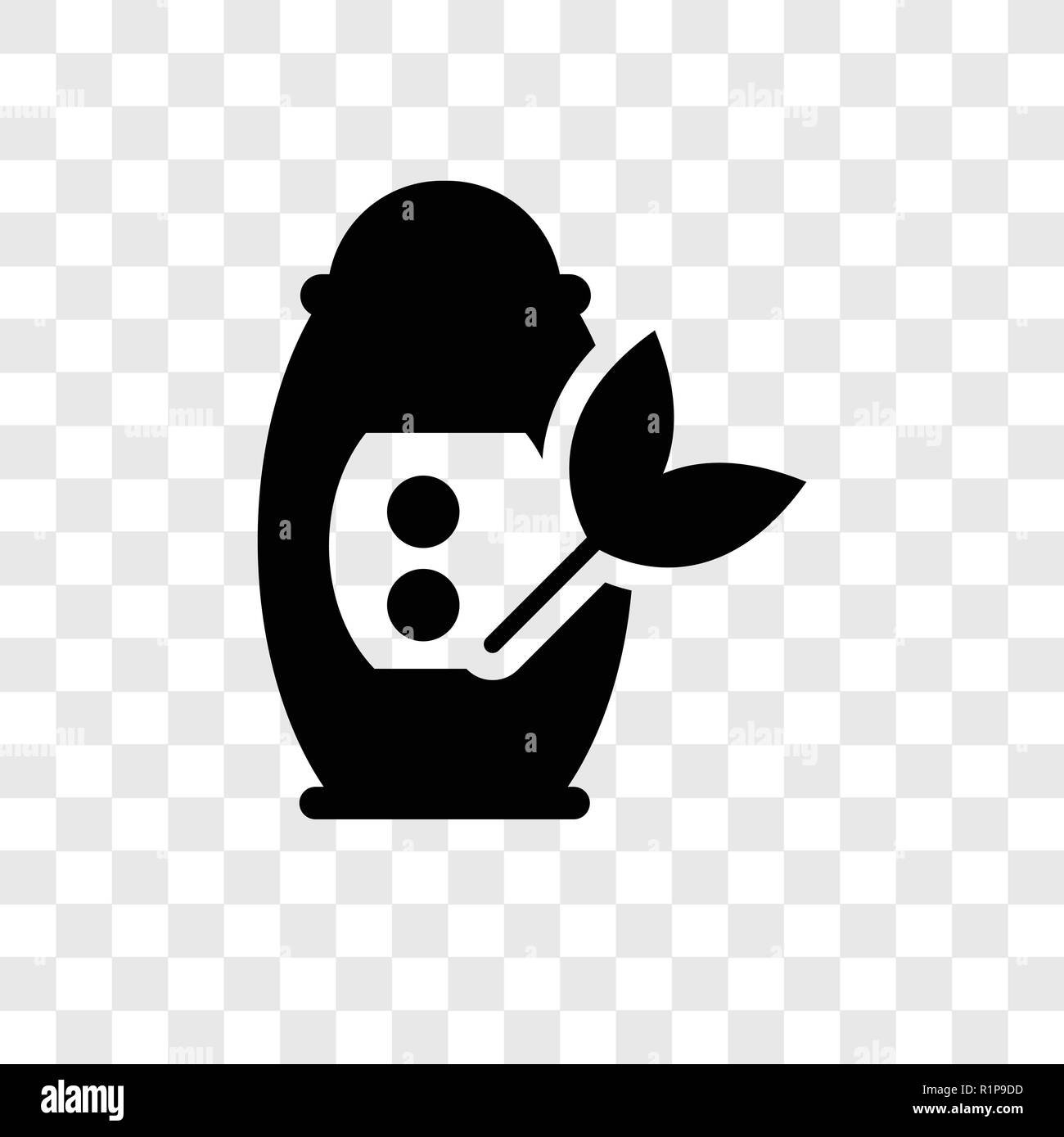 Cream vector icon isolated on transparent background, Cream ...