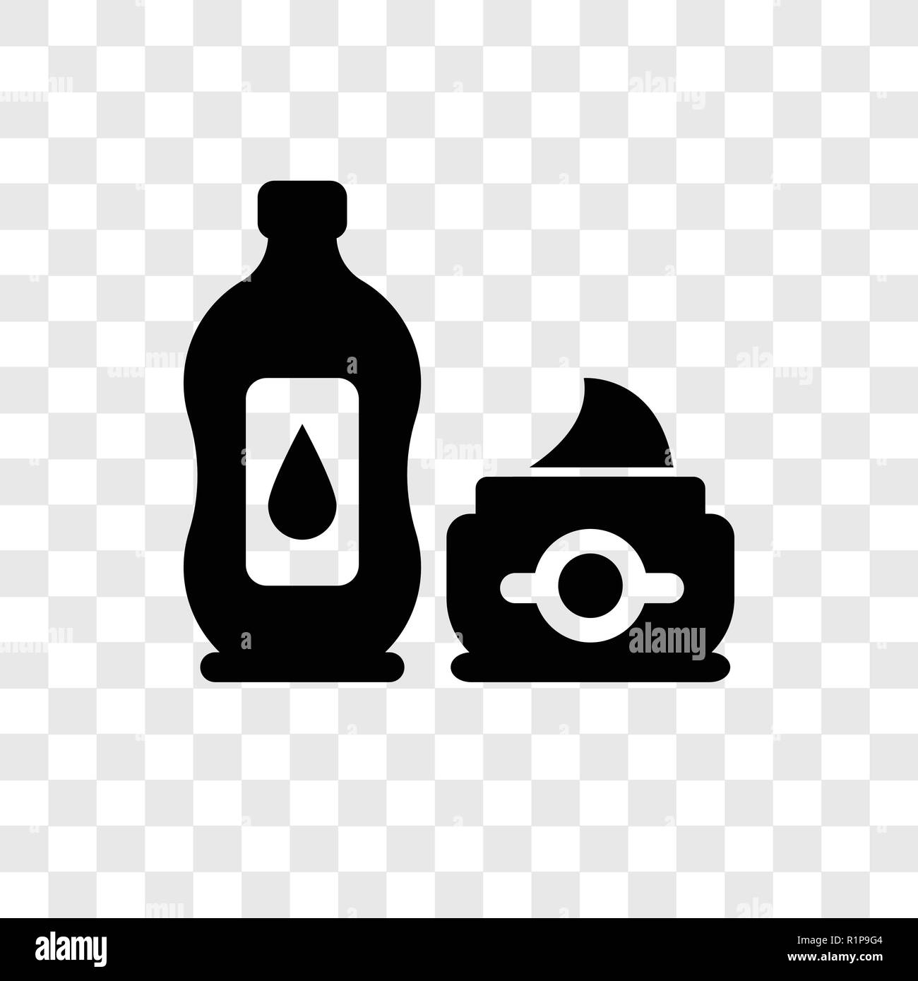 Cream vector icon isolated on transparent background, Cream ...