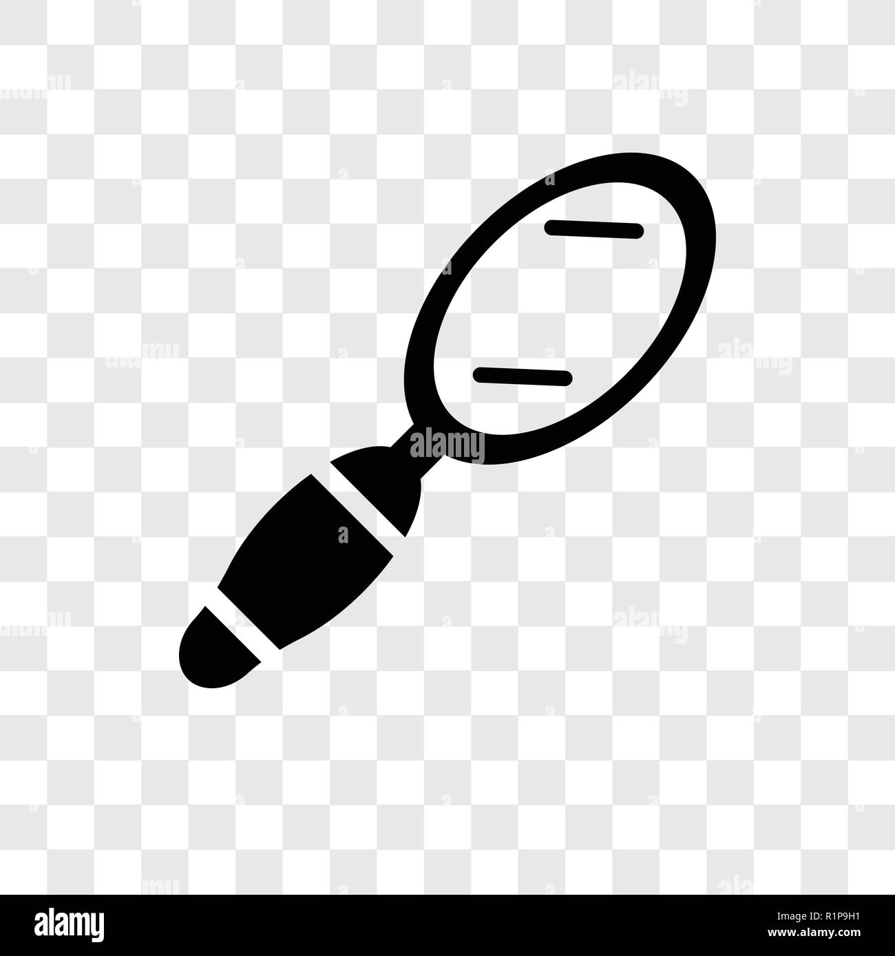 Mirror vector icon isolated on transparent background, Mirror ...