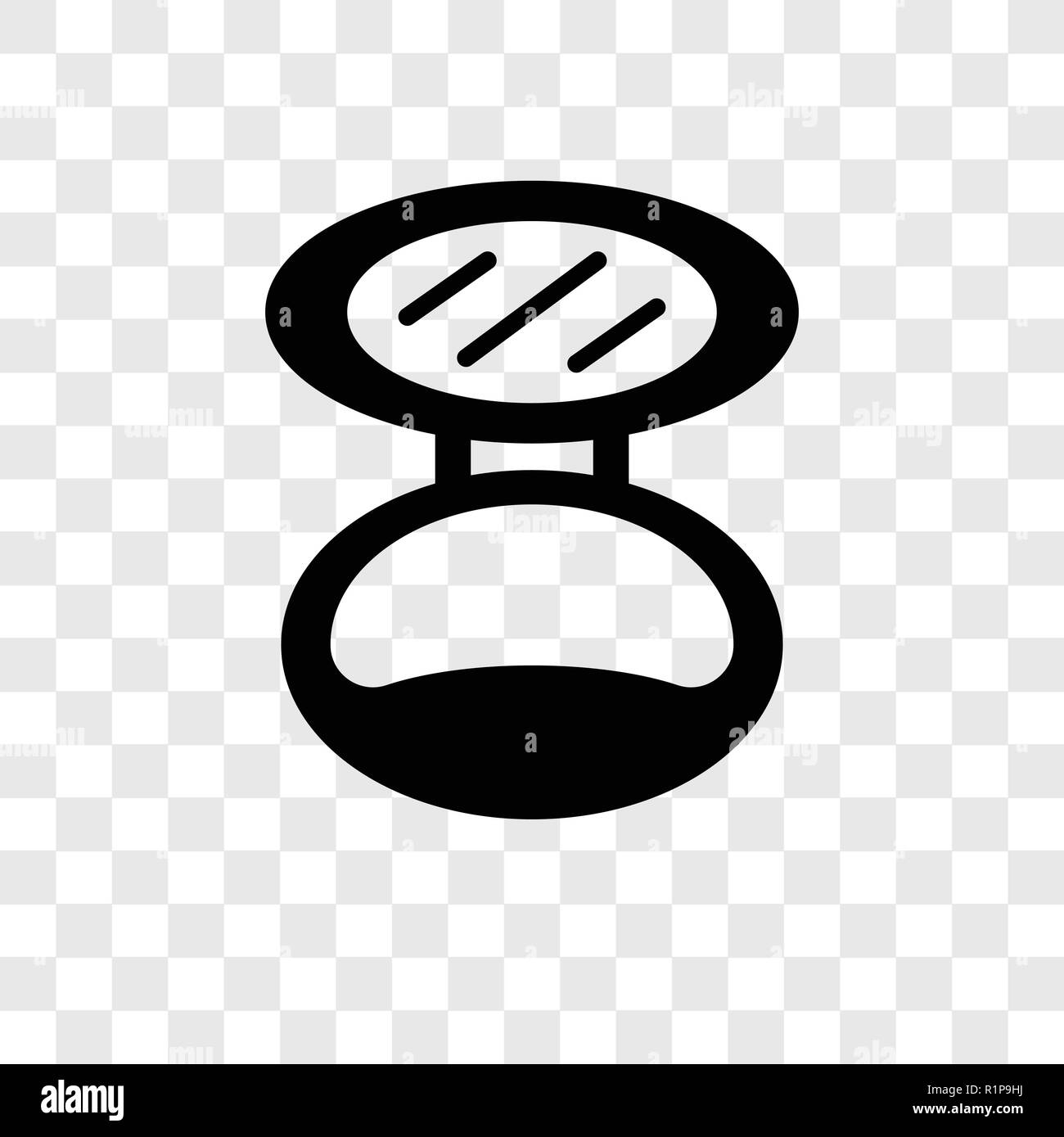 Powder vector icon isolated on transparent background, Powder ...