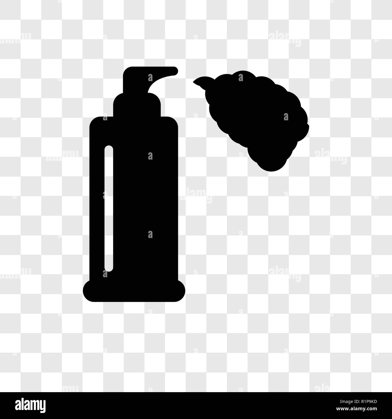 Face cleanser vector icon isolated on transparent background, Face ...